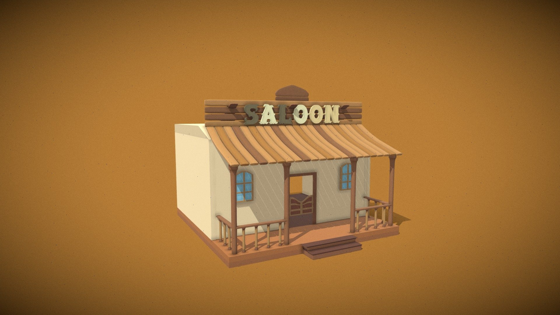 Saloon - 3D model by Stefifox [6d4fc67] - Sketchfab