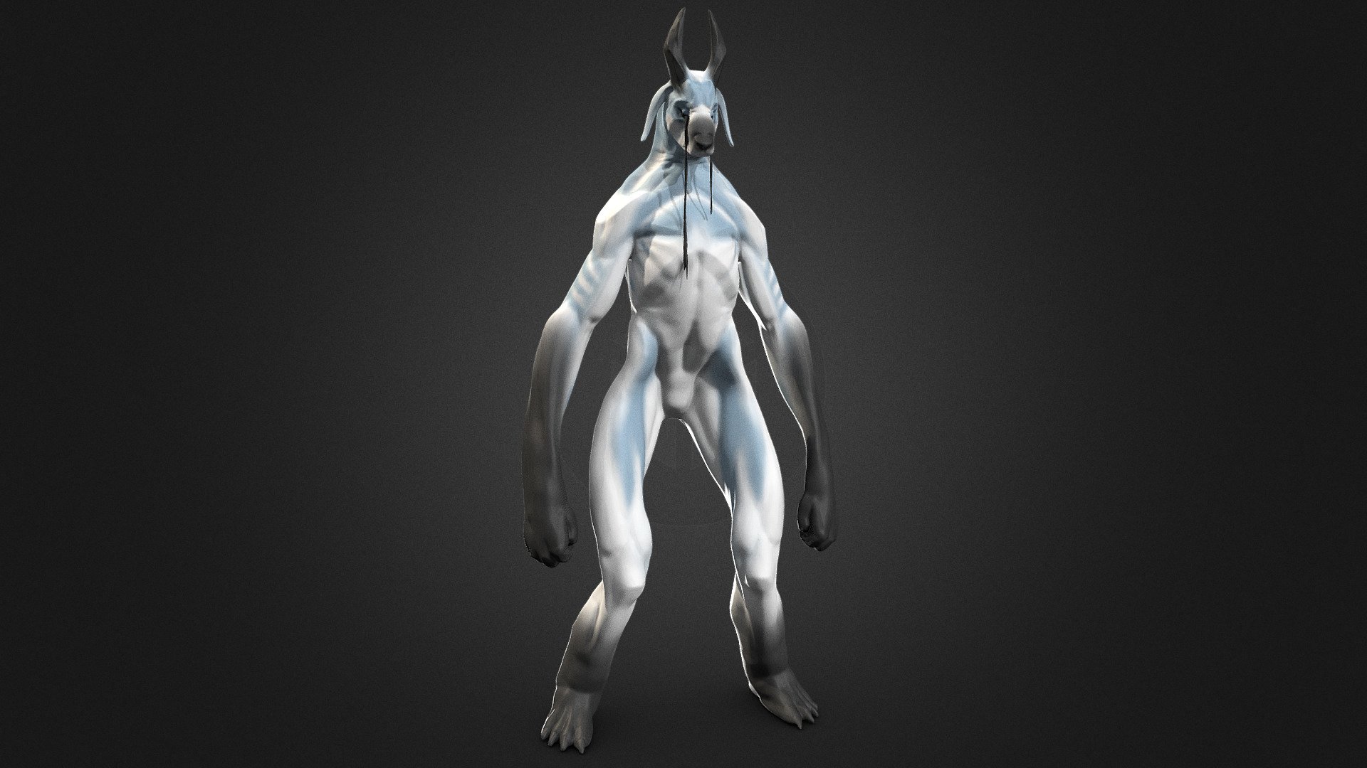 posed creature sketch 03 - 3D model by maned [6d524cf] - Sketchfab
