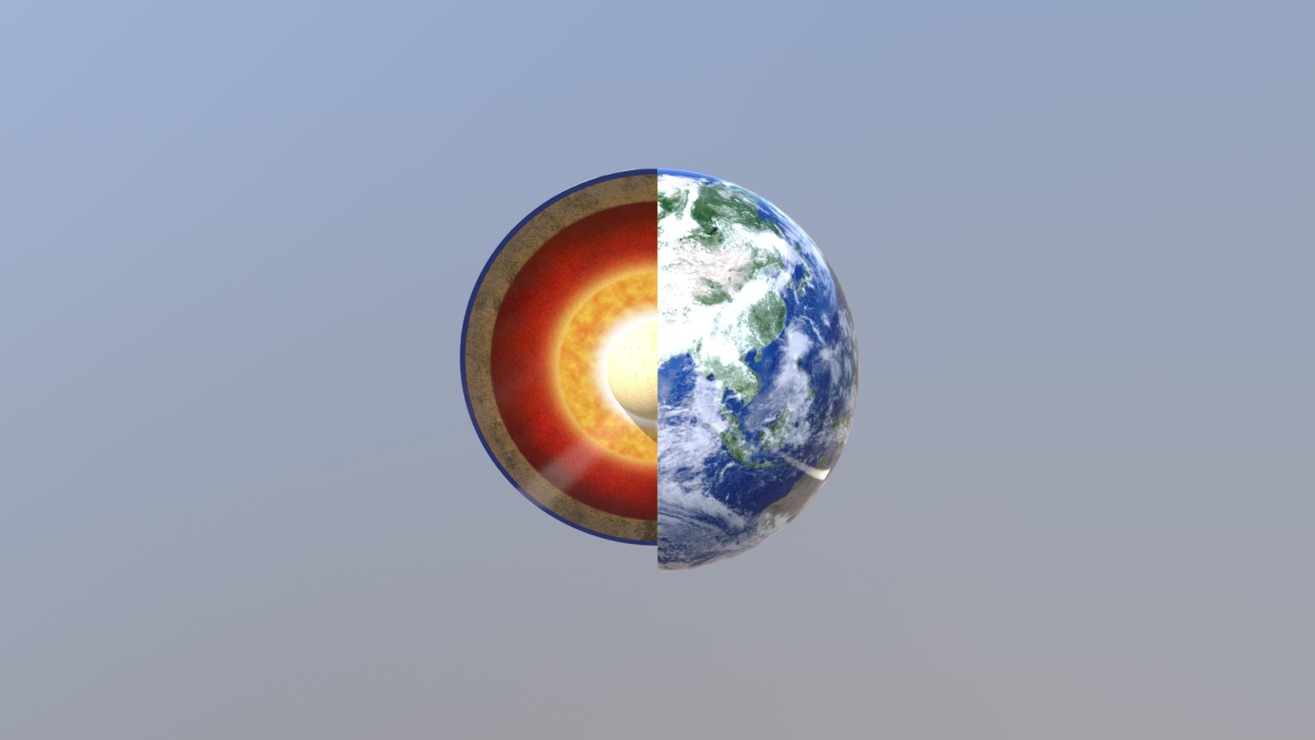 Earth's Structure - 3D model by wi-sansawas [6d54c31] - Sketchfab