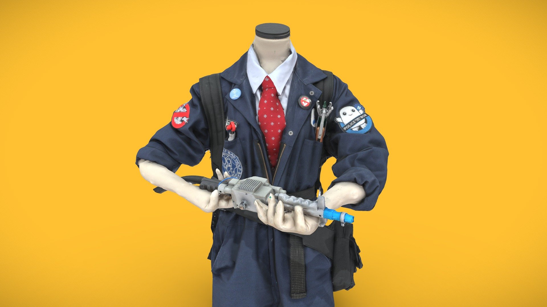 Time Buster costume - upper details - Download Free 3D model by ...