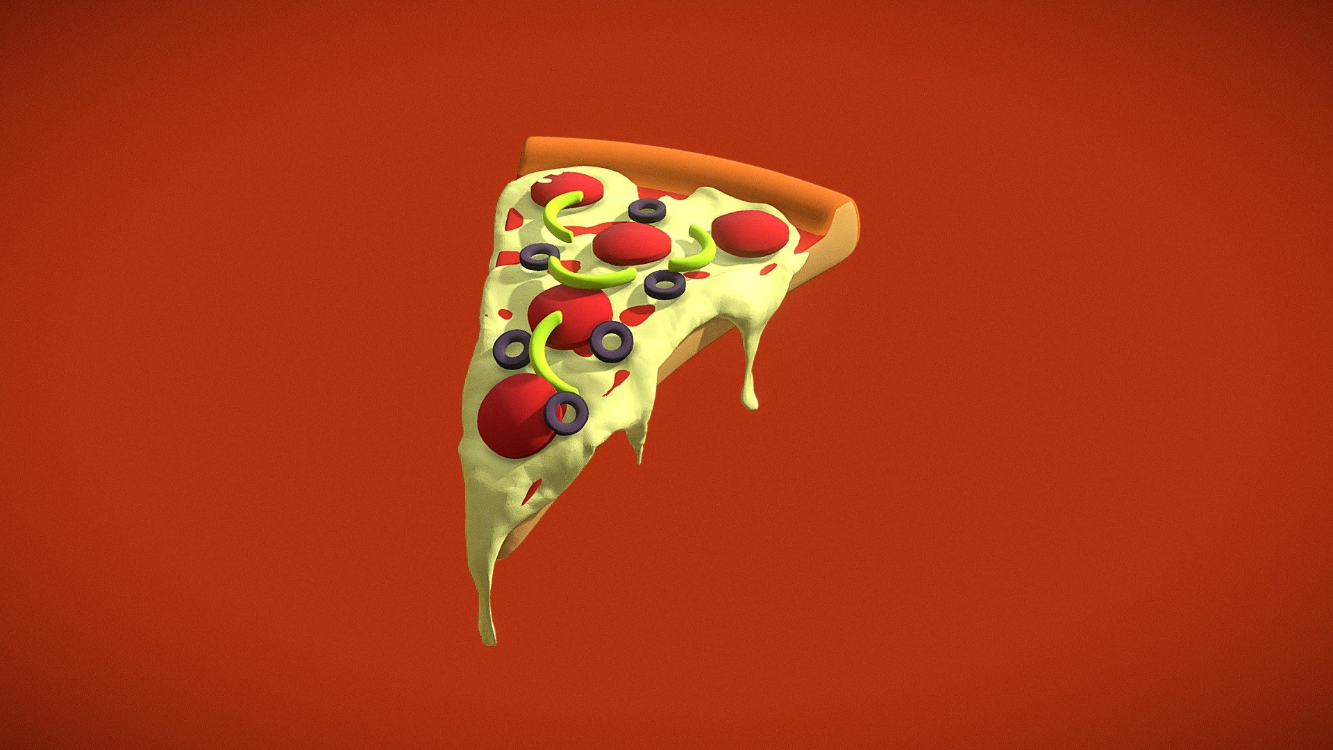Pizza - Download Free 3D model by Mahmoud Mahrous (@MahmoudAhmedMahrous ...