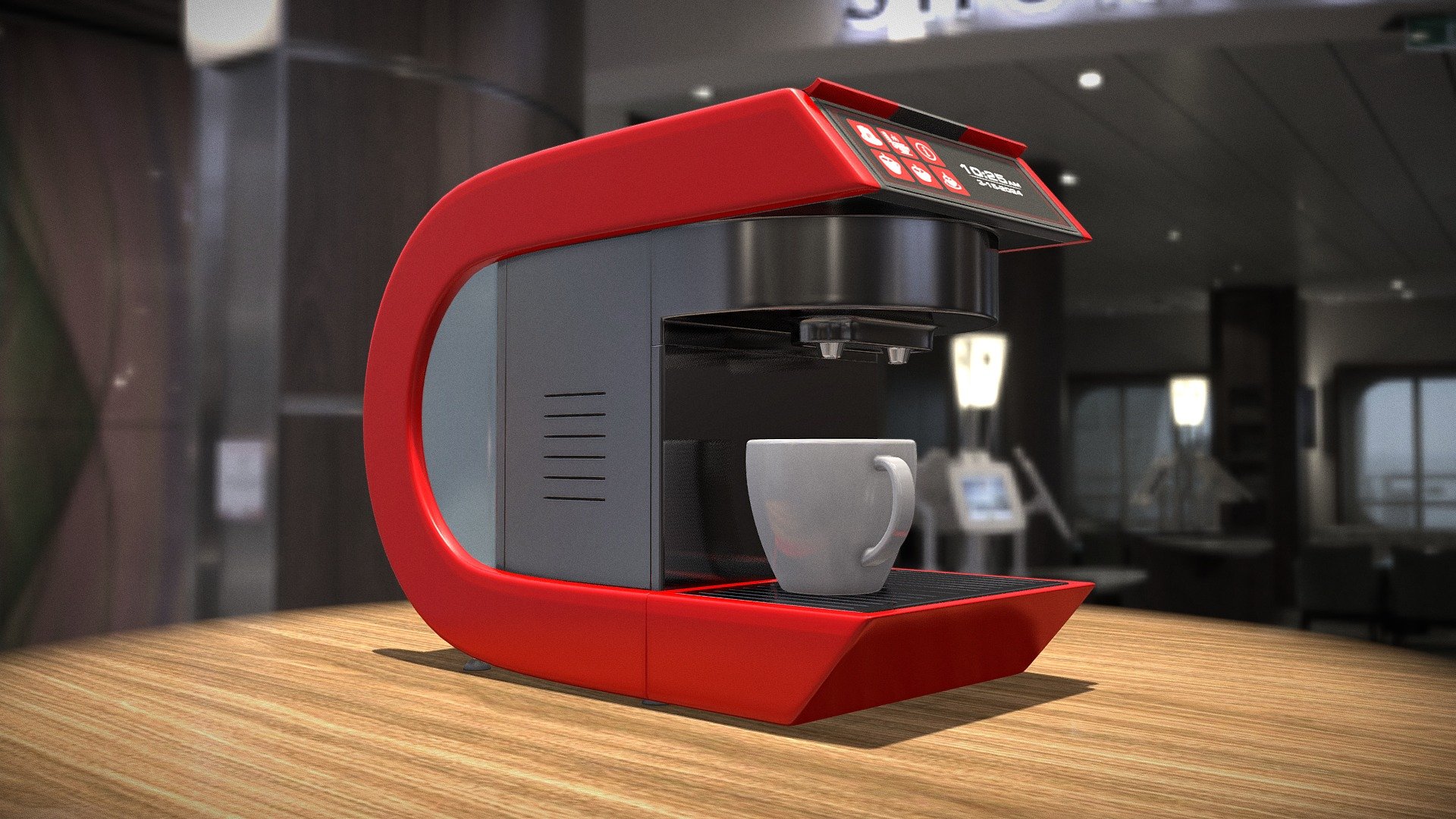 JAVA Coffee Machine - 3D model by SHUBBAK3D [6d55321] - Sketchfab