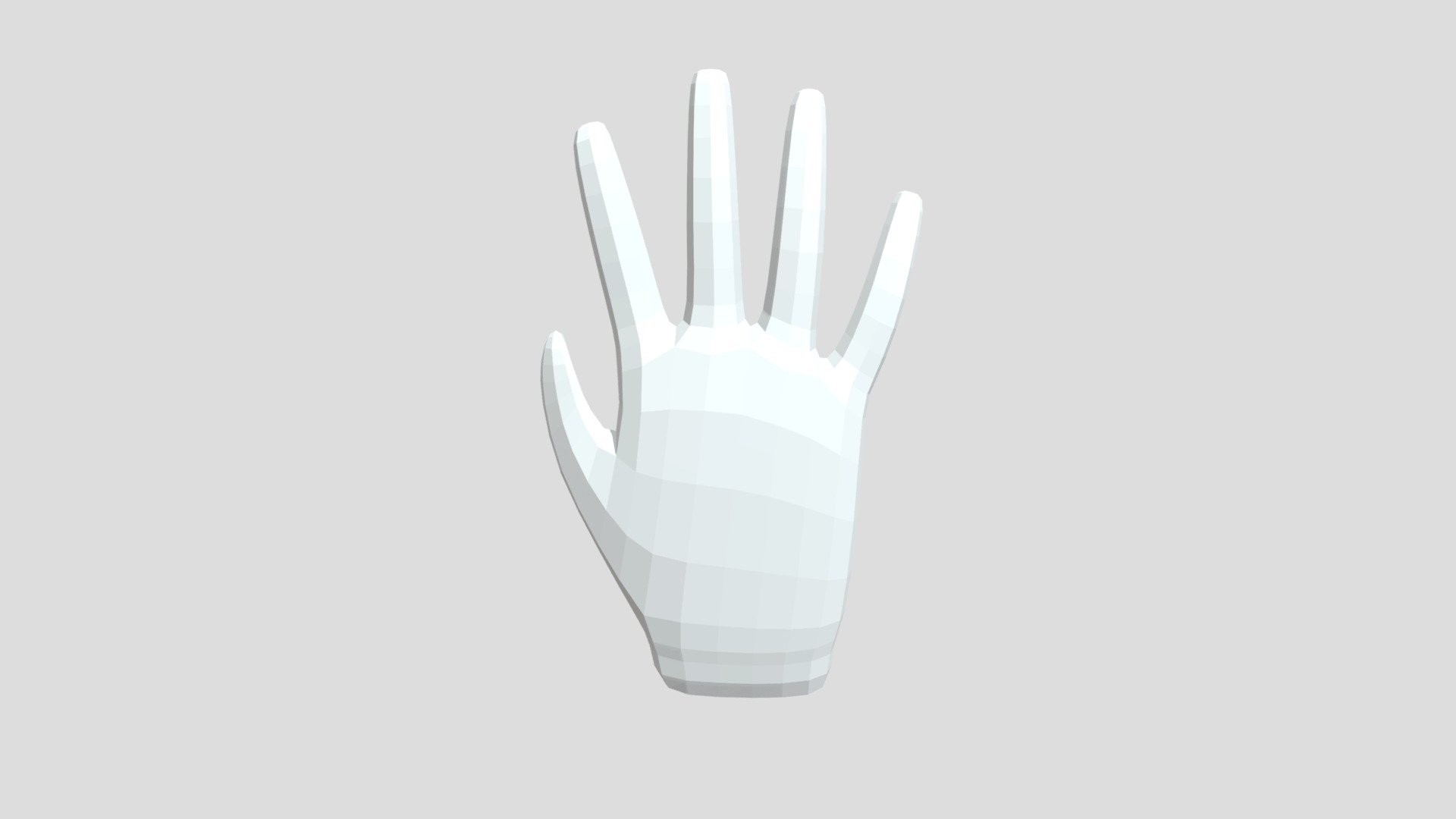 Low Poly Hand Colorless - Download Free 3D model by KelpEZYT [6d559db ...