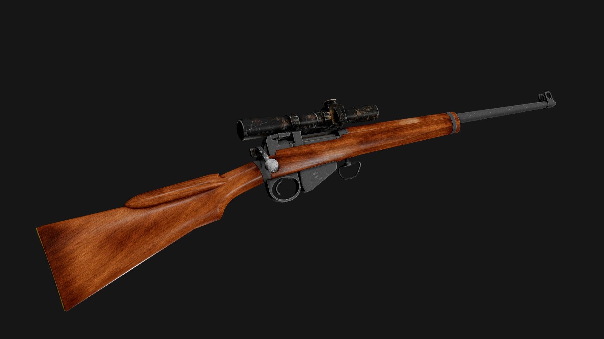 L42A1 Sniper Rifle - 3D model by Dries Martens (@DriesMartens) [6d5605c ...
