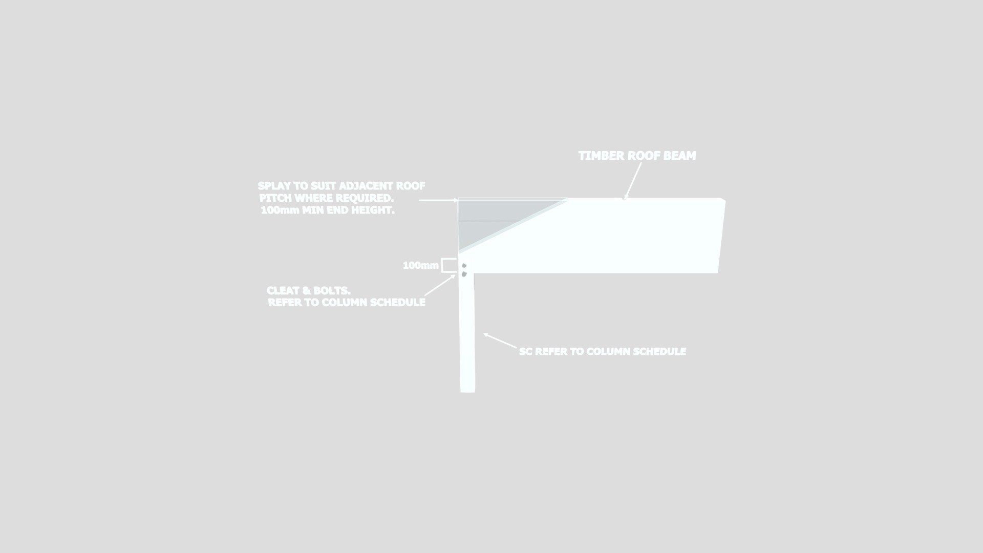 COLUMN TO TIMBER BEAM DETAIL - 3D model by marcogalvan [6d56e35 ...
