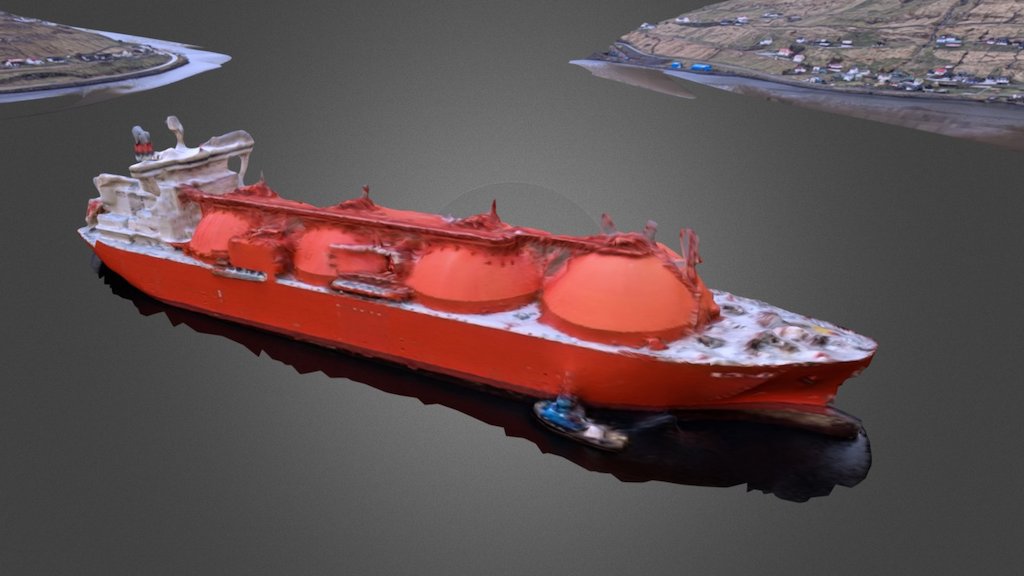 ARCTIC LADY - LNG Tanker - 3D model by DroneDirector [6d58eef] - Sketchfab