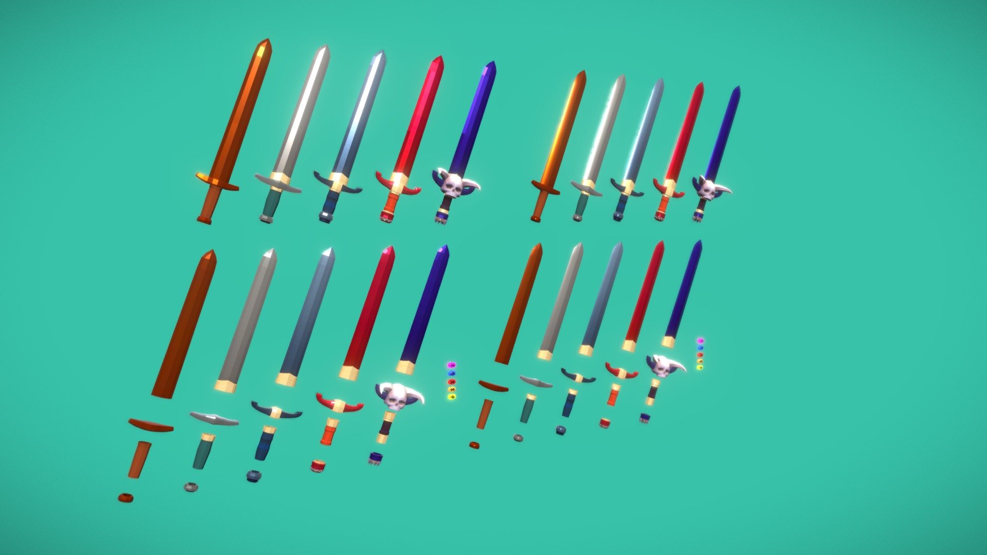 Hero's Modular Sword - 3D model by sch0i [6d5ad1a] - Sketchfab