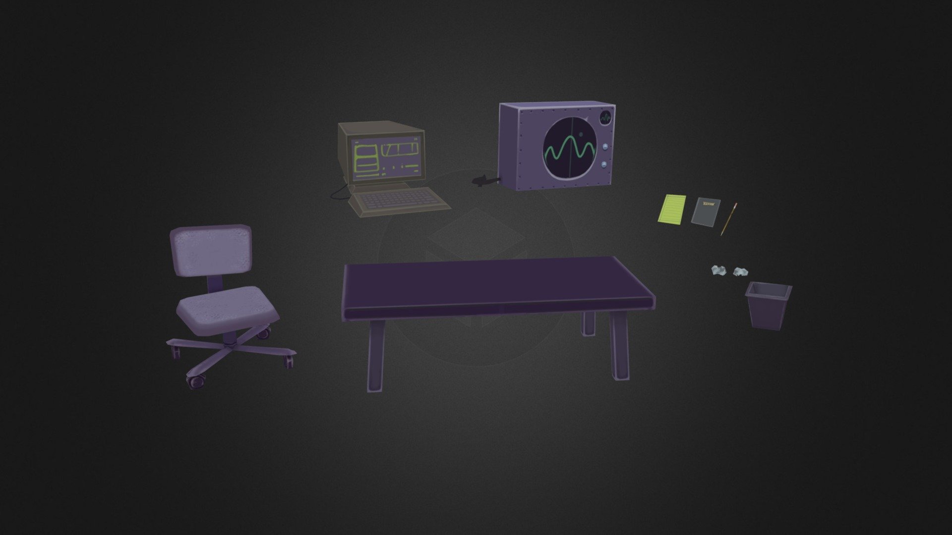 TMNT Mutant Madness Computer Desk - 3D model by Jasper Rubino ...