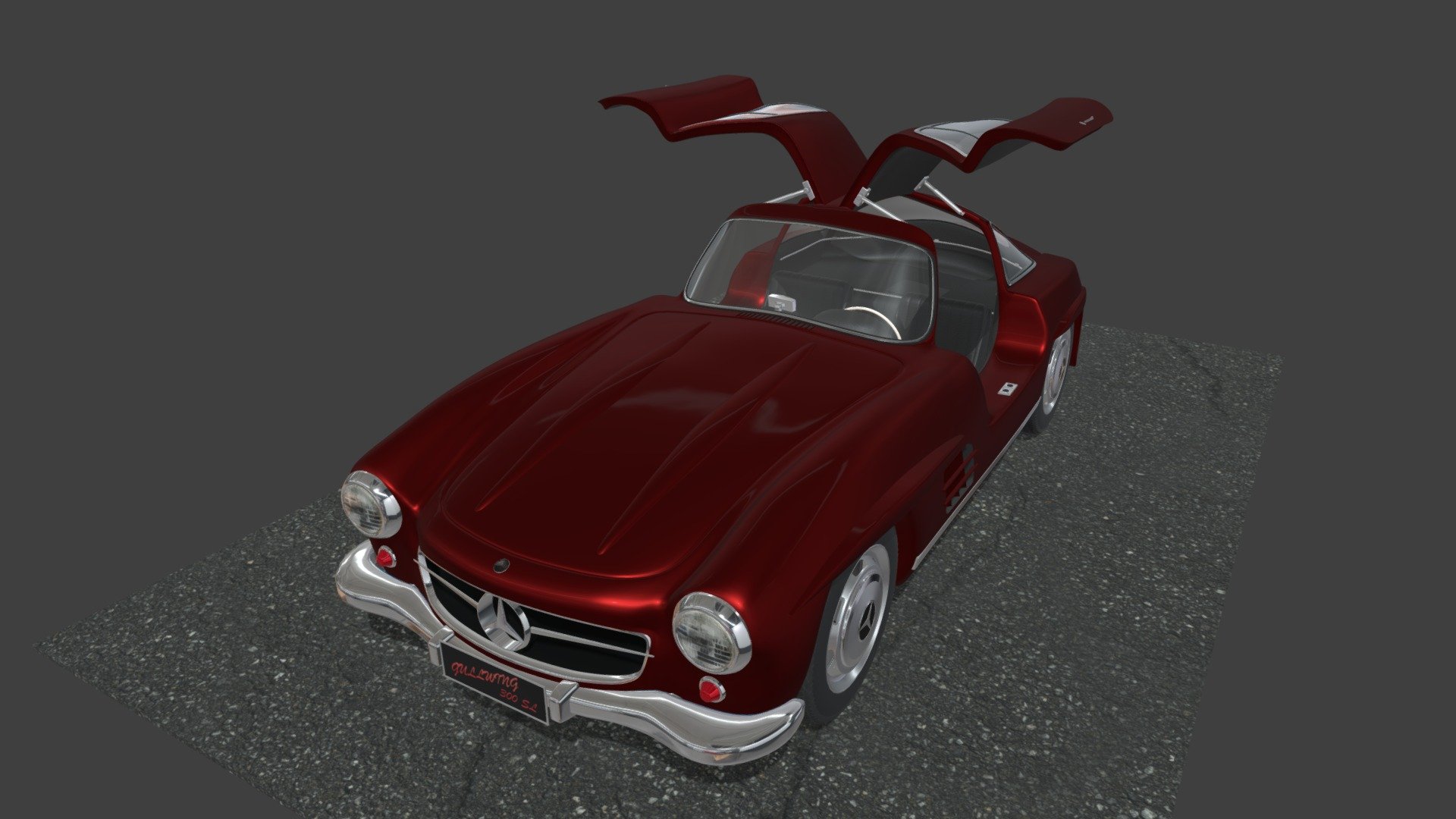 Mercedes-Benz 300 SL - 3D model by blendsterlicious [6d5dff3] - Sketchfab