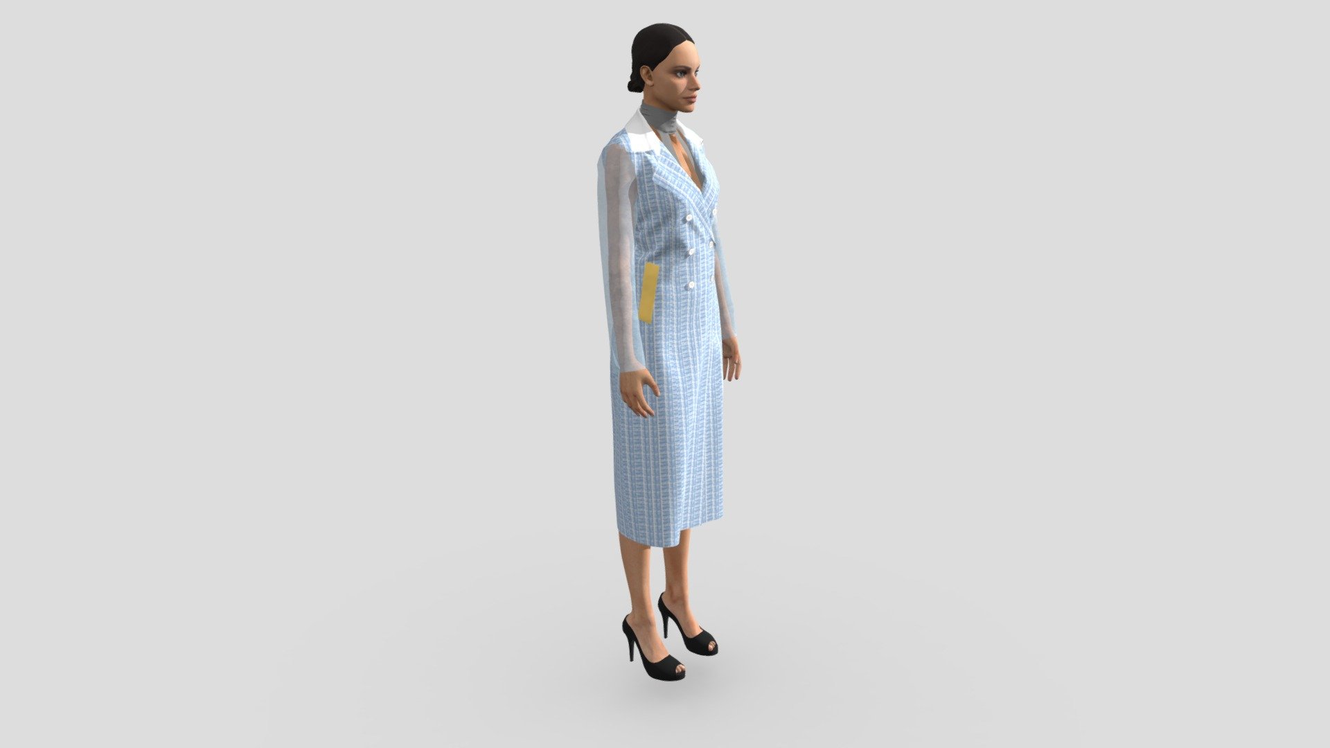 Patterned Overcoat - 3D model by madebyaltamash [6d5e25b] - Sketchfab