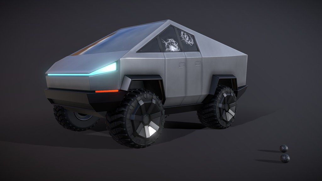 Cybertruck fanart - A 3D model collection by alban - Sketchfab