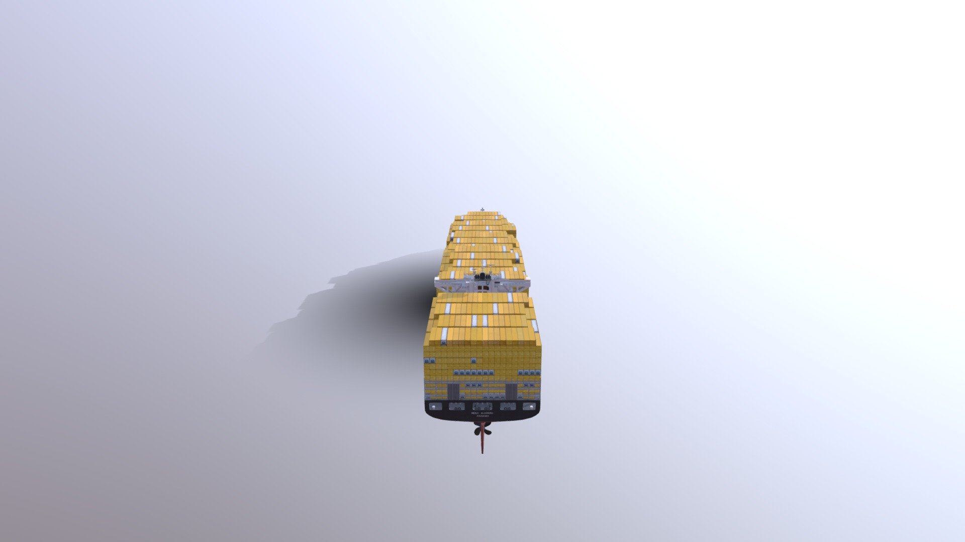 MSC Alghero – Yellow - 3D model by kristianboennelykke [6d5f77e ...