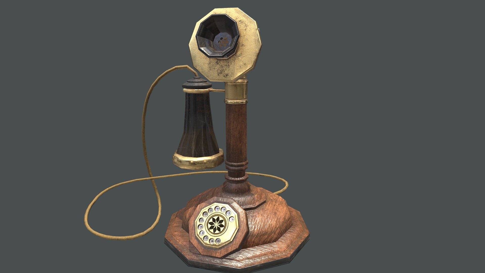 Low-Poly Candlestick Phone (Redone) - 3D model by emistew14 [6d615fd ...