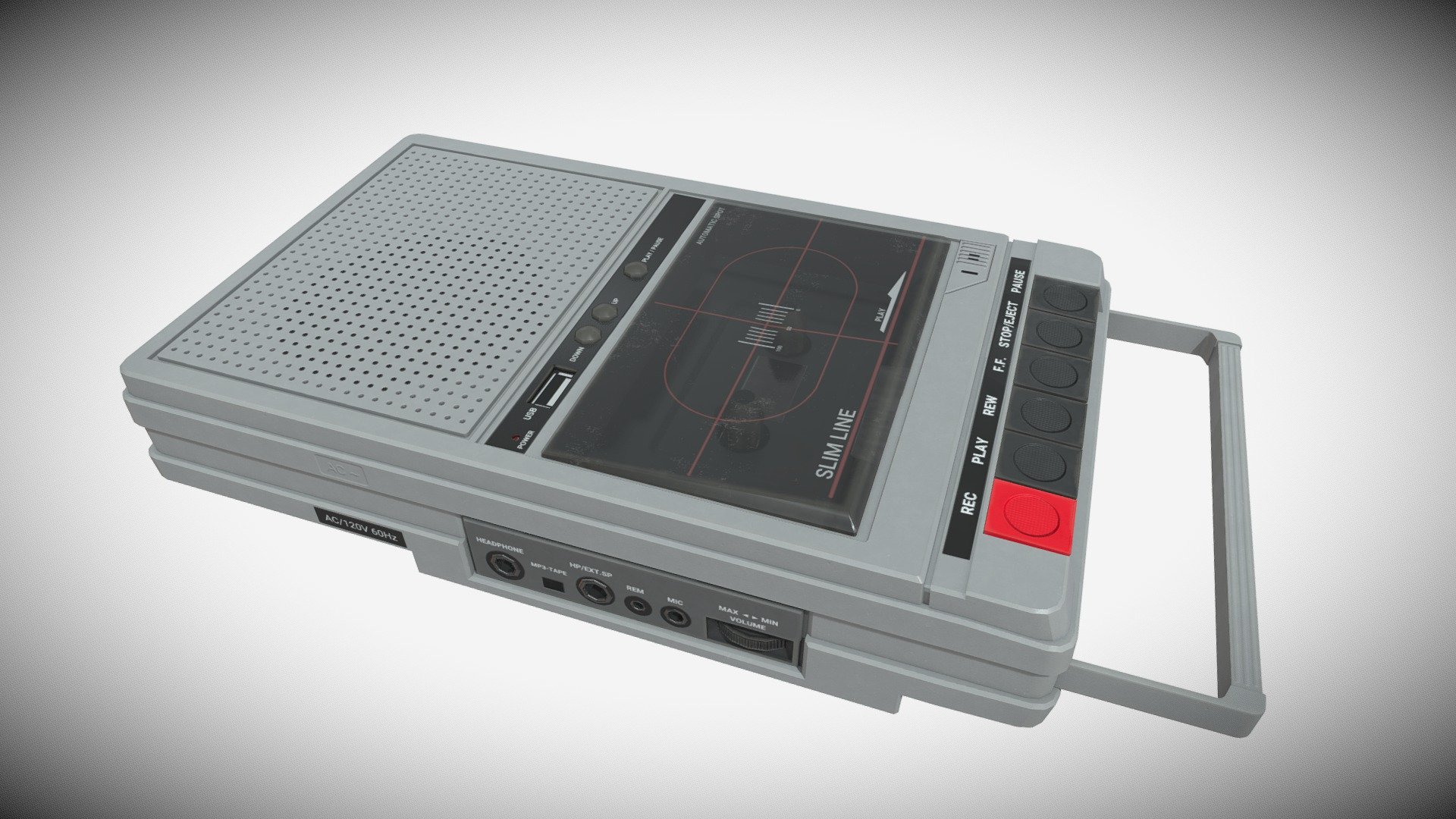 Cassette Player - 3D model by Ana Pezzolo (@anap) [6d640cb] - Sketchfab