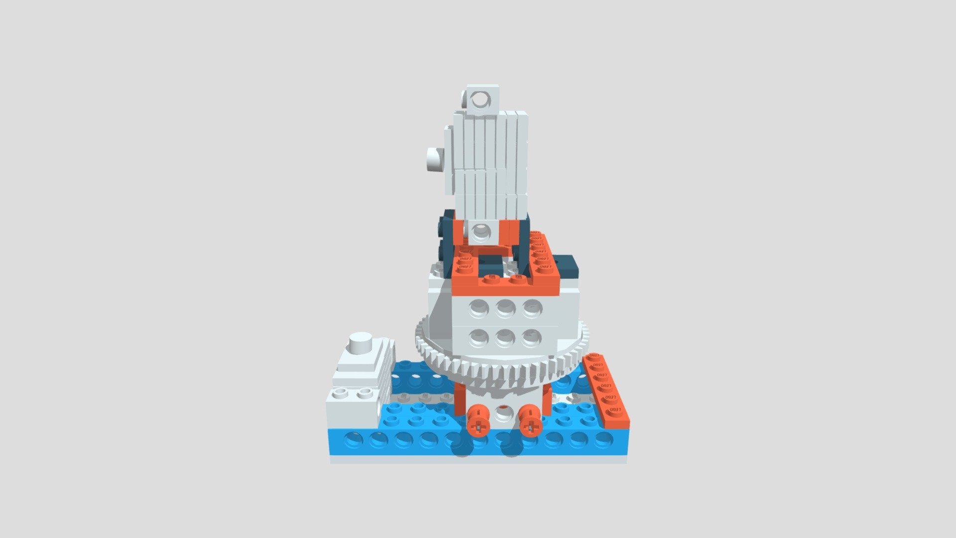 Model 2 base with connection for arm with motor - 3D model by digiquick ...