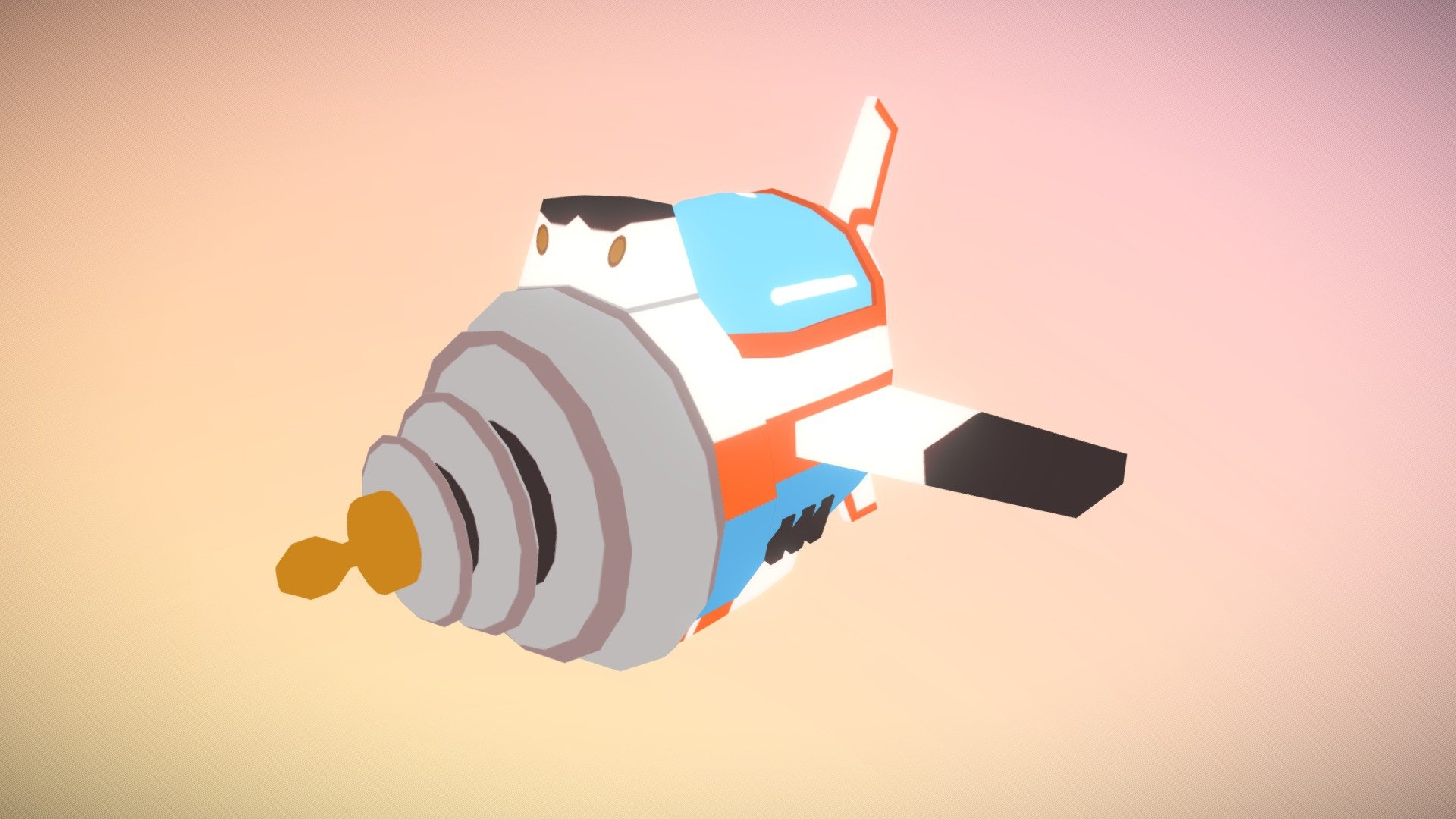 Low Poly Plane - 3D model by Artical [6d64940] - Sketchfab