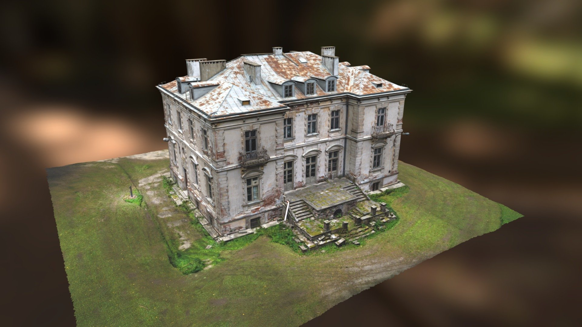 Kultura3D - Zamoyski Palace in Kołbiel, Poland - 3D model by Fundacja ...