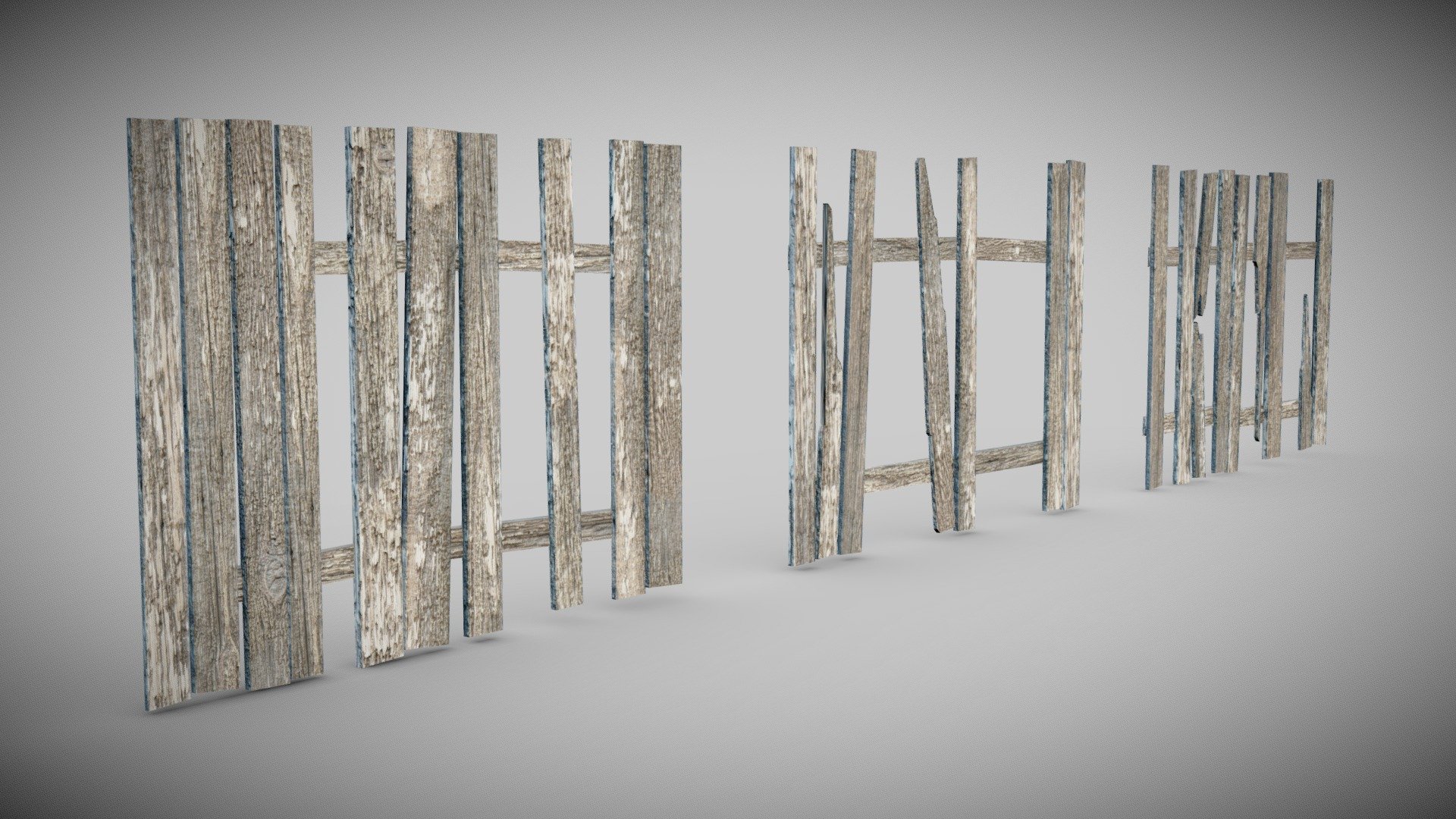 Wooden Fence C an3 - Buy Royalty Free 3D model by flawlessnormals ...
