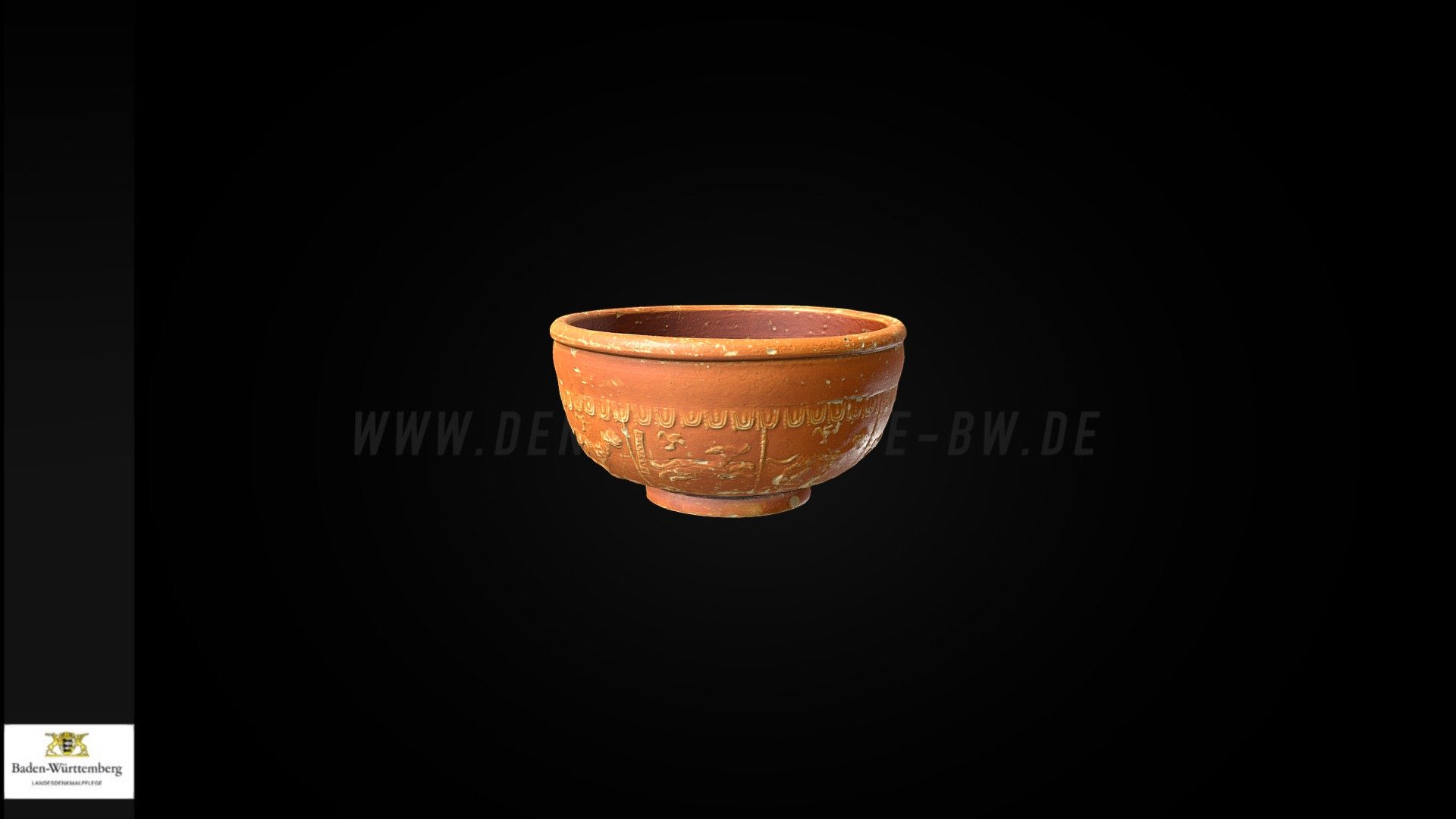 Terra-sigillata-Schüssel Drag. 37 | Samian ware - 3D model by LAD BW ...