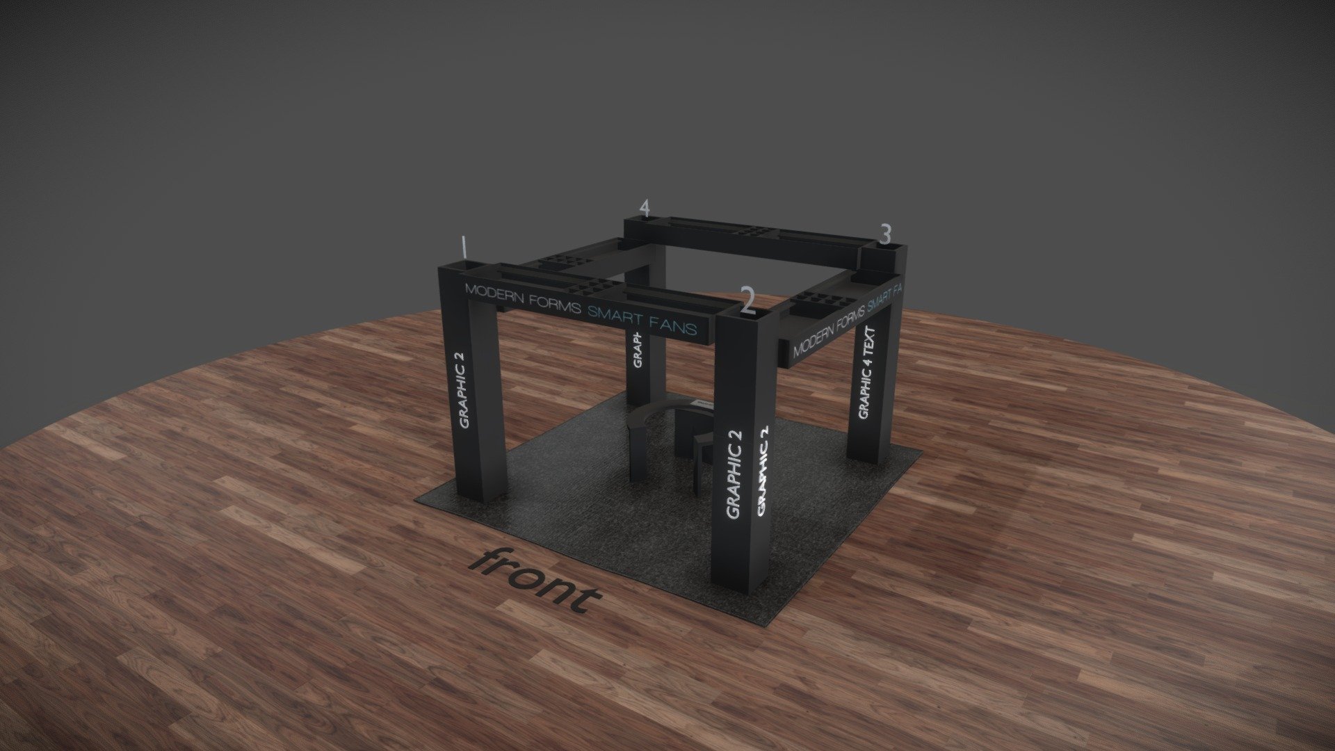 CEDIA MF FAN BOOTH 2023 - 3D model by WAC (@waclighting) [6d6a6f0 ...