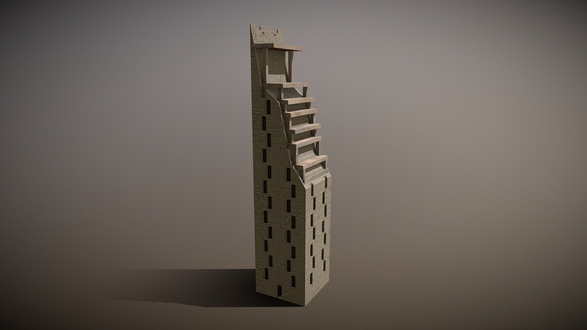 Destroyed Building 2 - Download Free 3D model by LeeMoorhead [6d6b737 ...