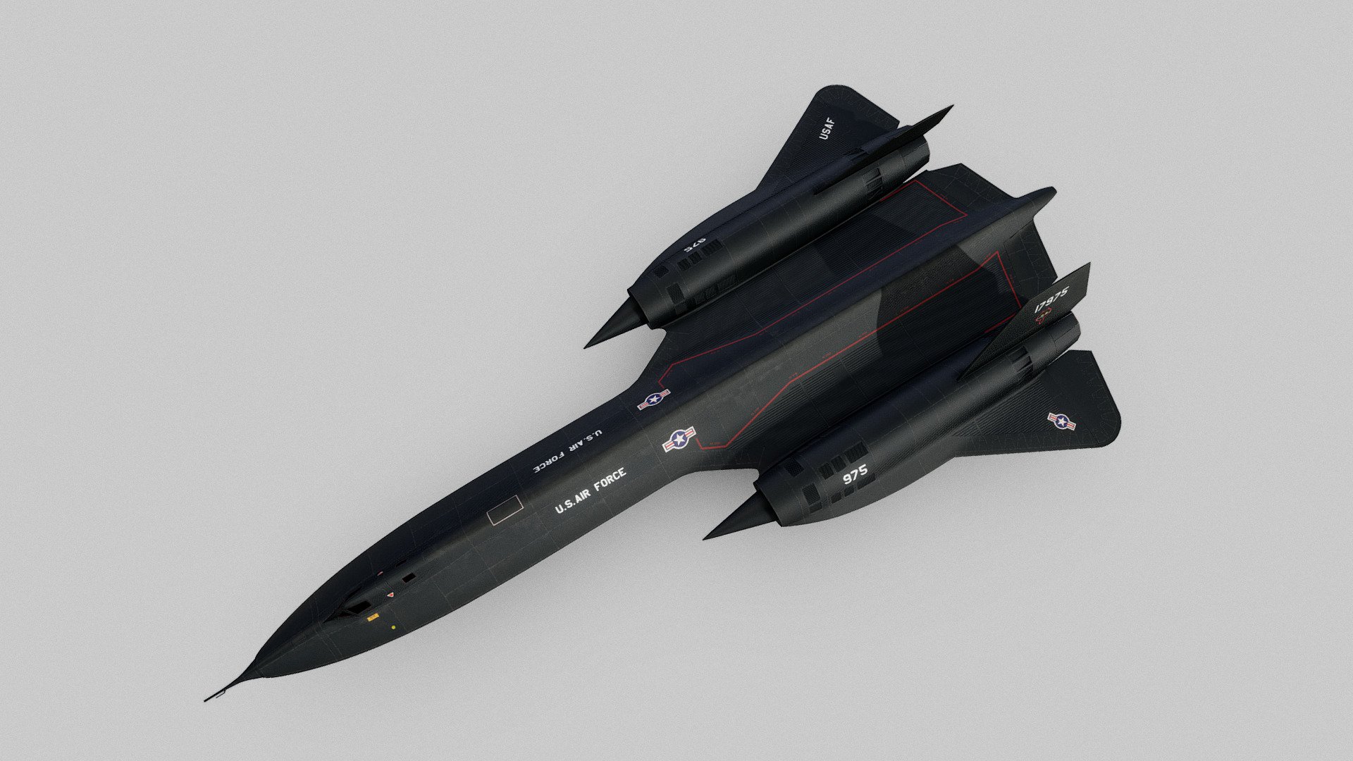 Lockheed SR-71 - Blackbird - Buy Royalty Free 3D model by karelkiers ...