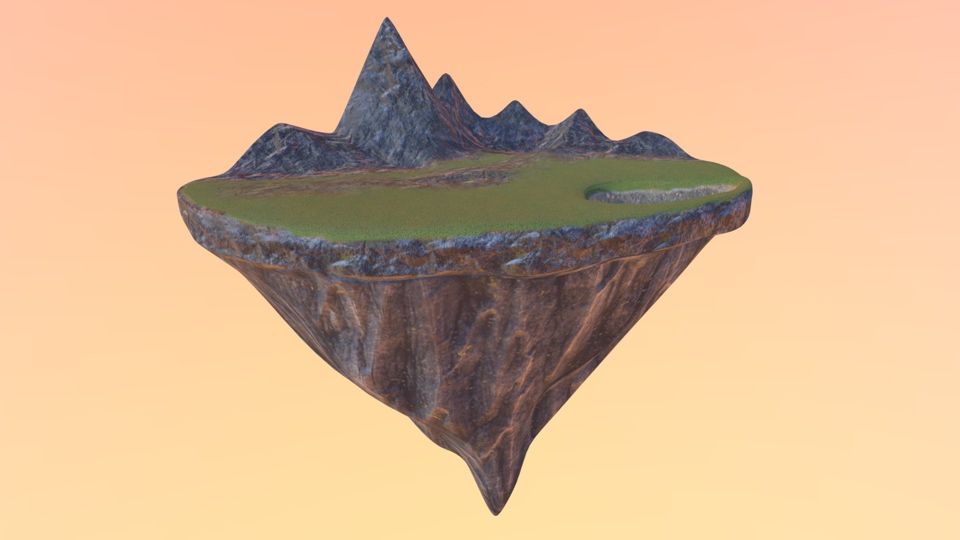 Island - 3D model by Fredrik Lunde (@freddylundo) [6d6f8a2] - Sketchfab