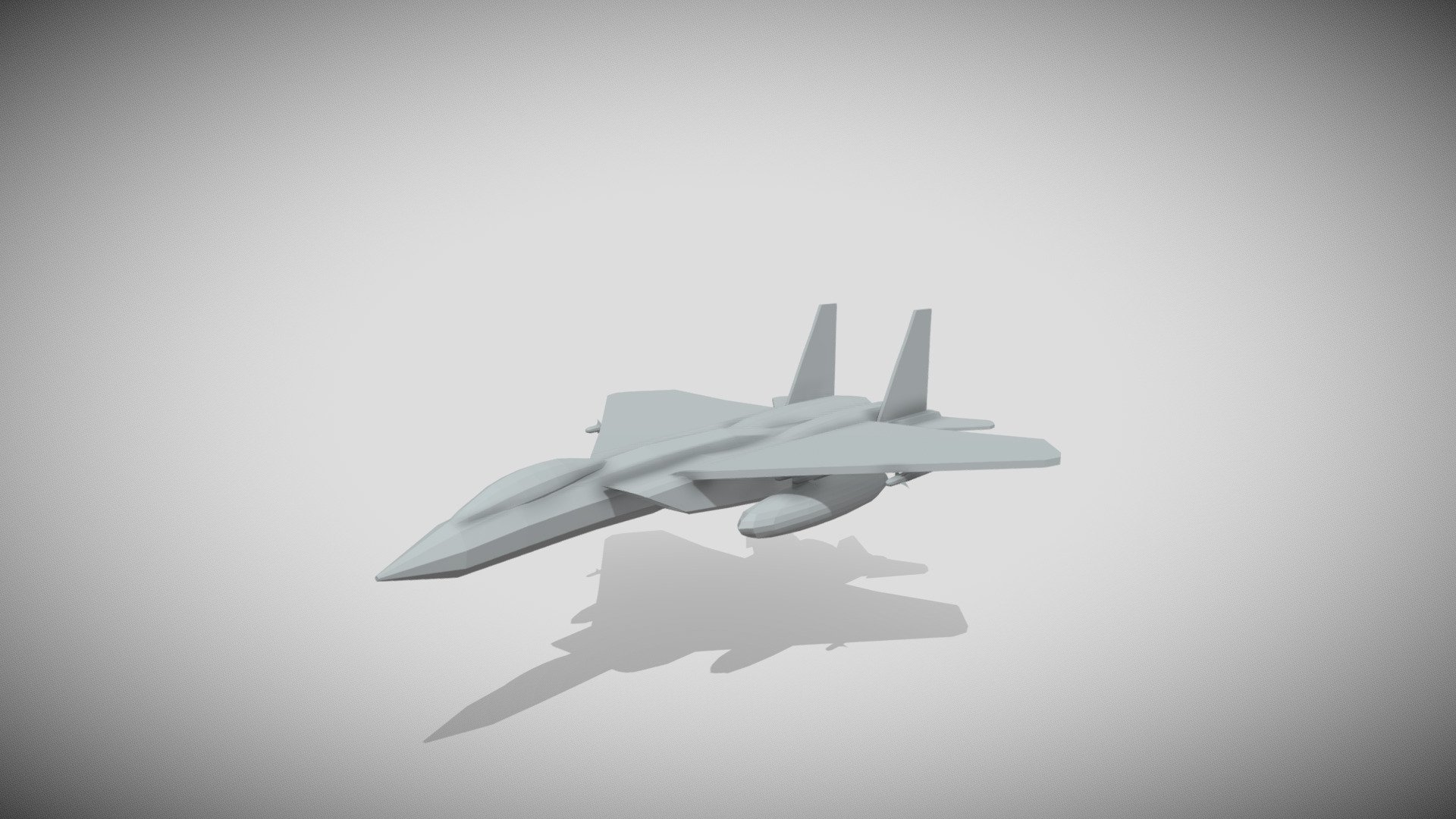 Fighter Jet F15 - No Textures - First Draft - 3D model by Emiliano ...