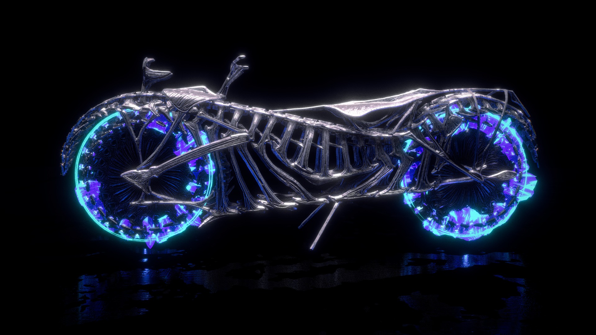 Motorcycle - fluor - 3D model by sy-kim [6d729bc] - Sketchfab