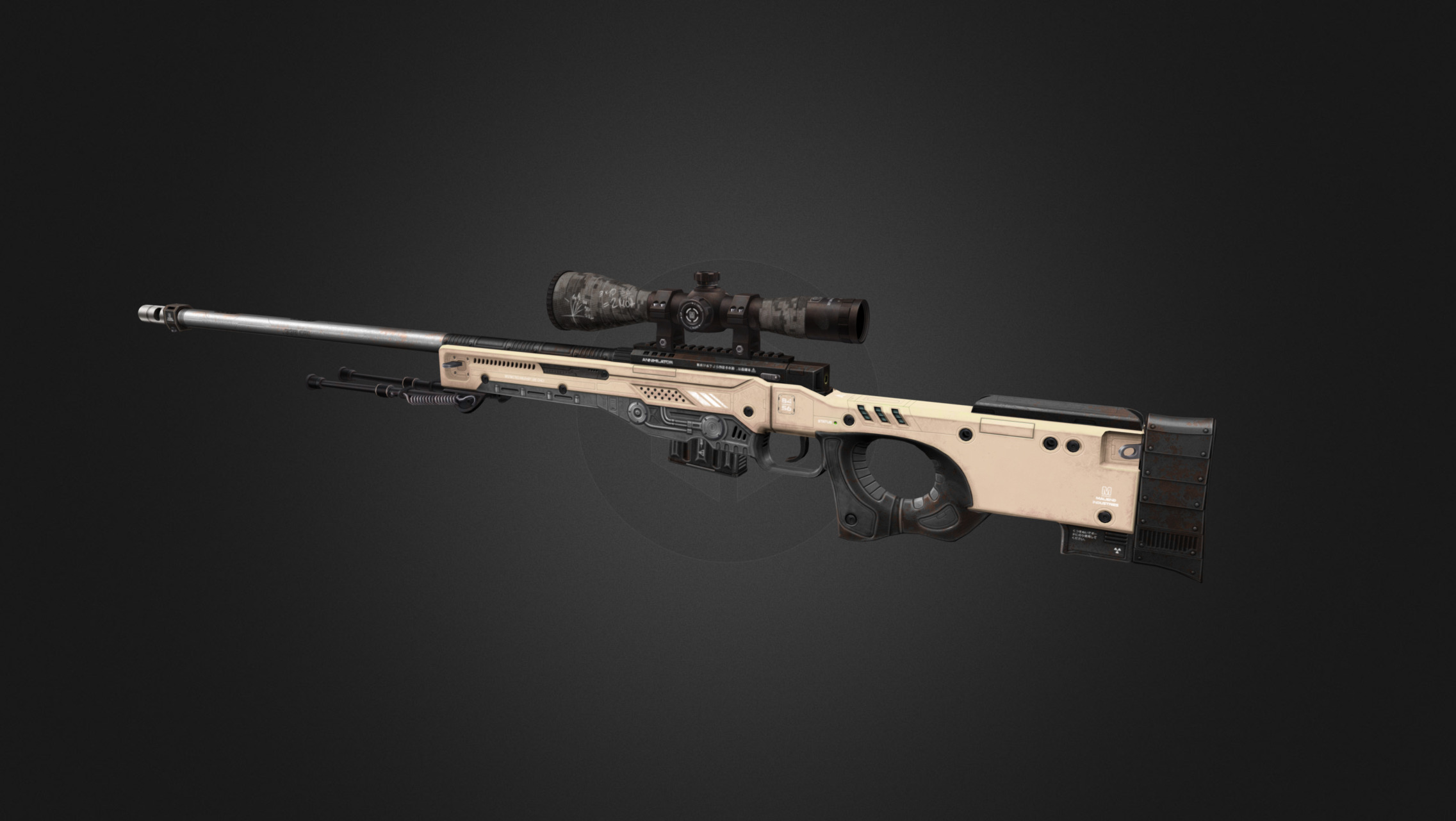 AWP | Annihilator Beige - 3D model by emucustoms [6d734fc] - Sketchfab