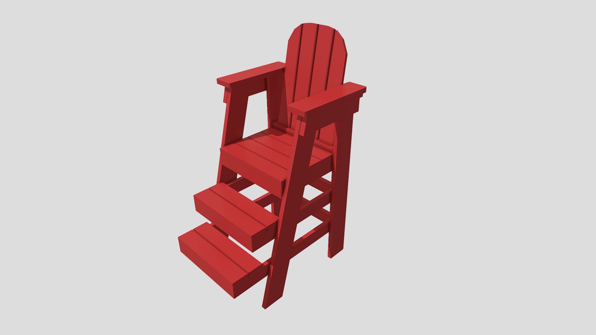 Lifeguard Chair - Download Free 3D model by CadmiumCoffee (@bsishir ...