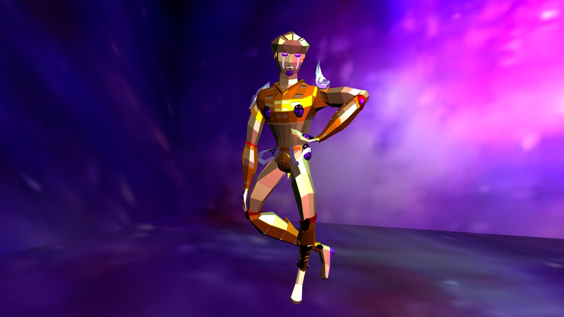 Gold Experience Stand (Low-Poly) - 3D model by Ne0n_D3mon (@Srj1309 ...