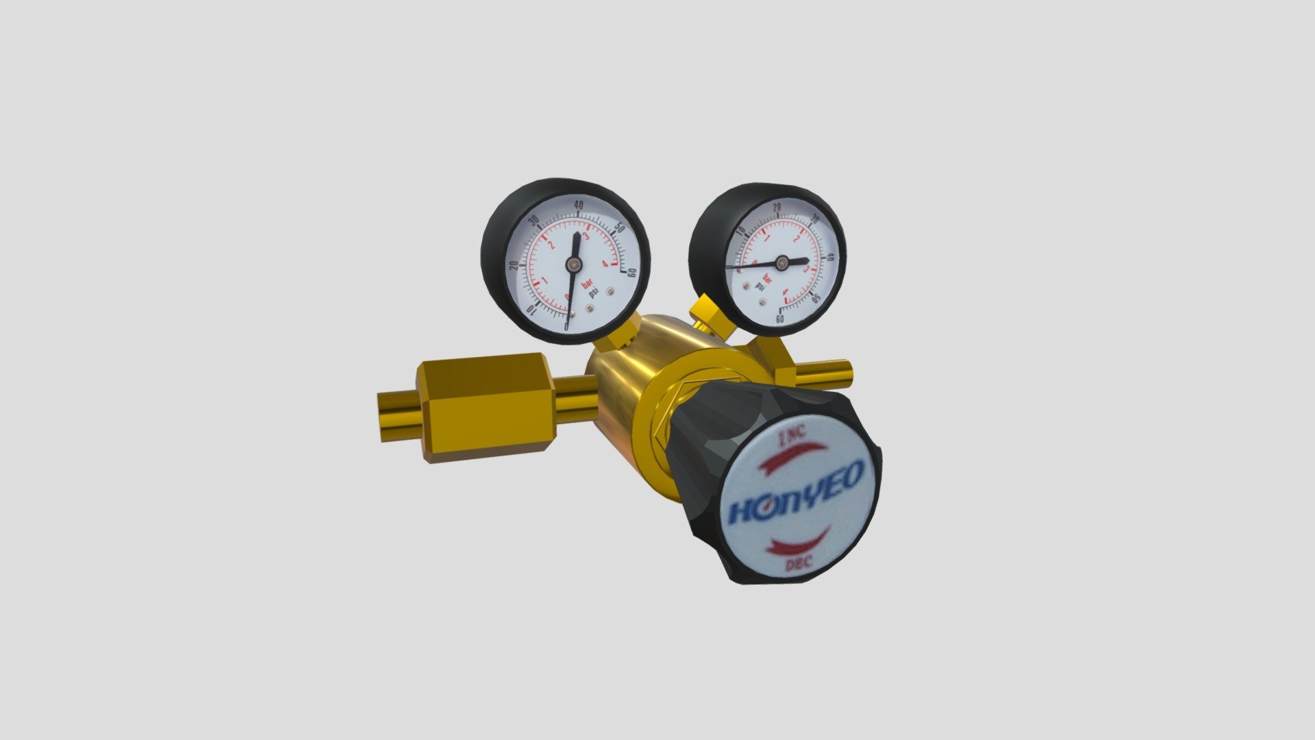 High-Pressure Regulator - Download Free 3D model by daniel.katz ...