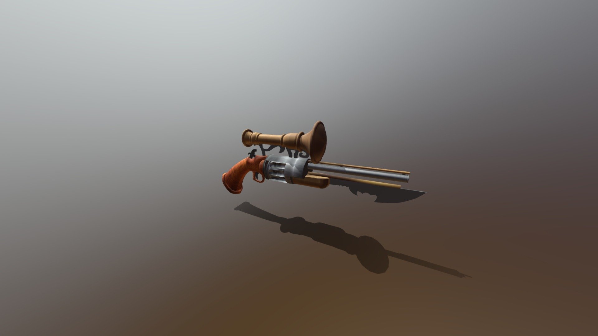 Revolver - 3D model by PabloH [6d76134] - Sketchfab