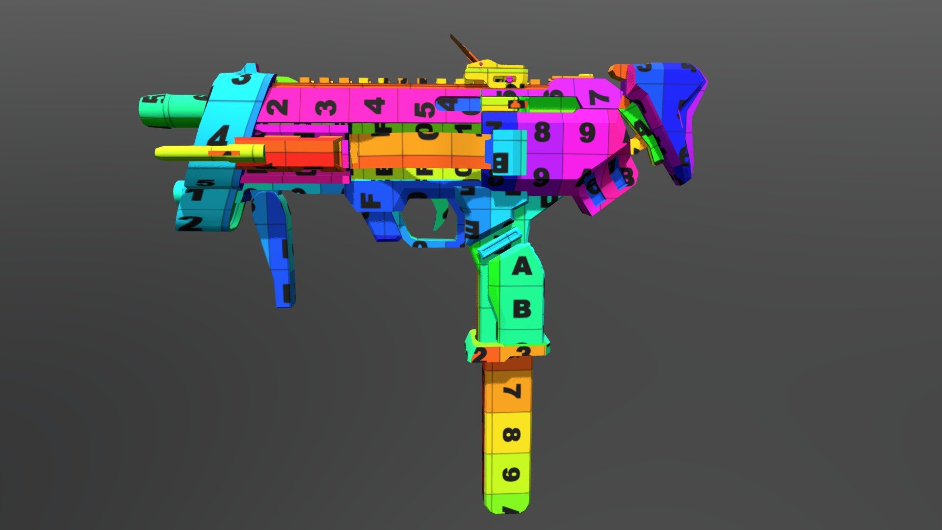 Sombra Weapon (Unwrapped) - 3D model by Szymon Wilczynski (@Jelonek54 ...