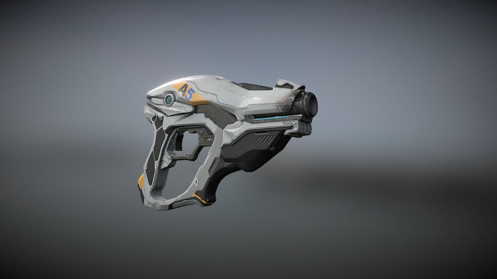 Gun Mass Effect (fanart) - 3D model by salvador_cg (@alexkotcuk ...