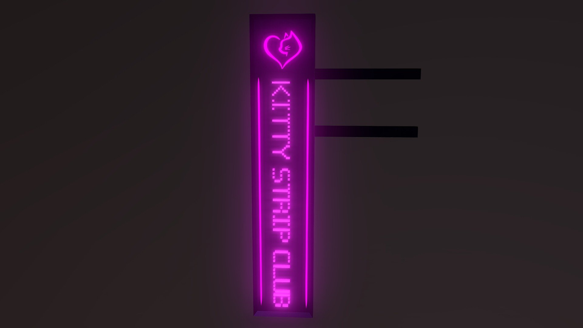 Kitty Strip Club Signboard - 3D model by AliceBonneau (@AliceB ...