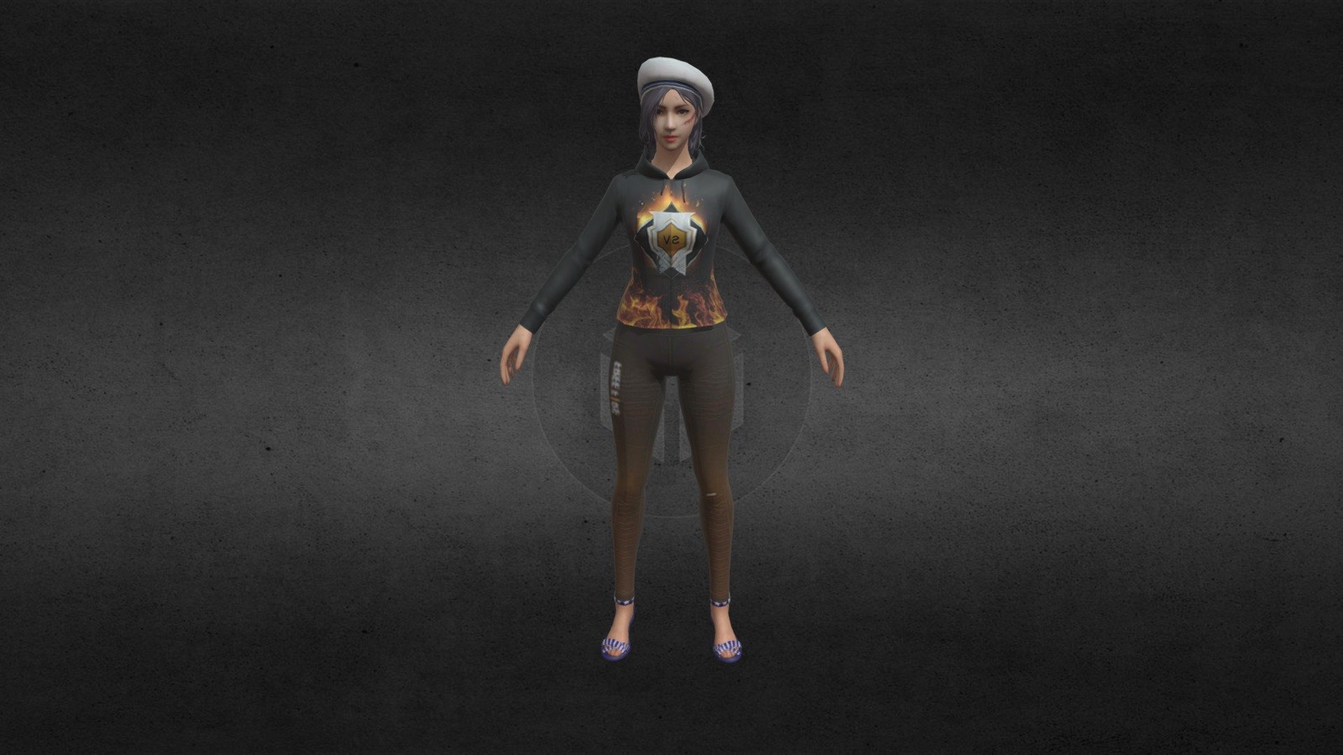 freefire new 3d female model by pace gaming - Download Free 3D model by ...