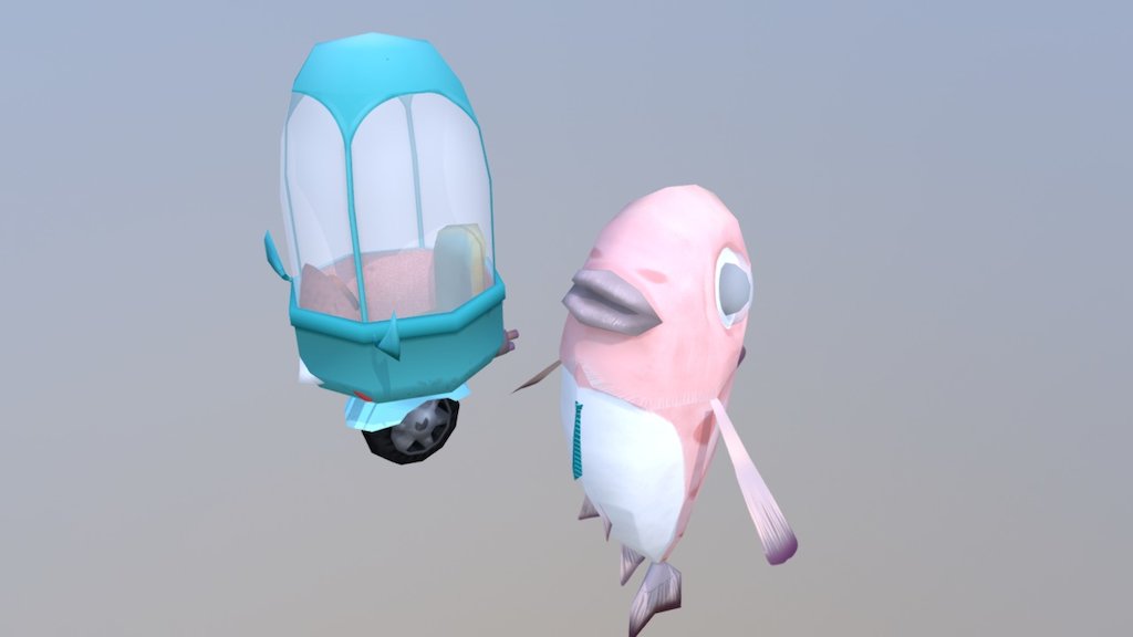 Mr.fish - 3D model by t25412639 [6d7e33d] - Sketchfab
