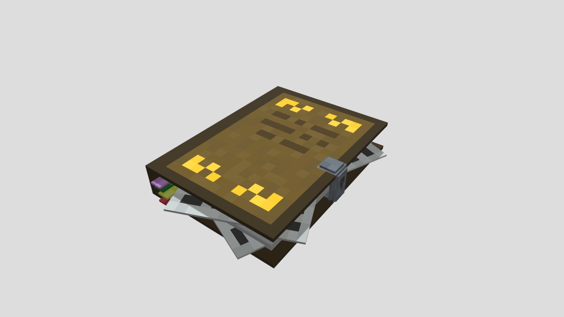 Old book with lock - 3D model by SupCom [6d7e78e] - Sketchfab