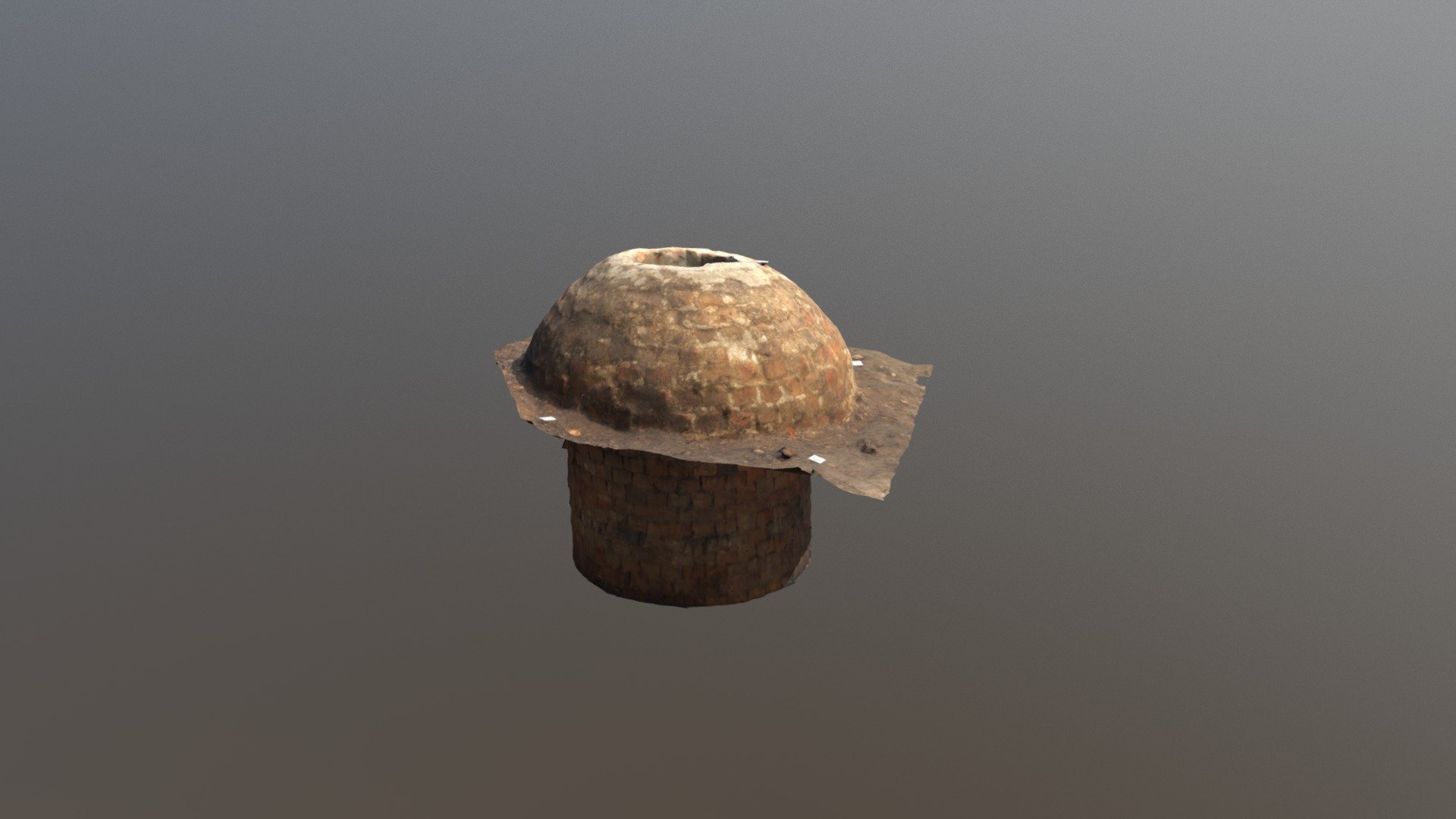 low-res Brick lined well Textured Model - 3D model by Professor Dominic ...