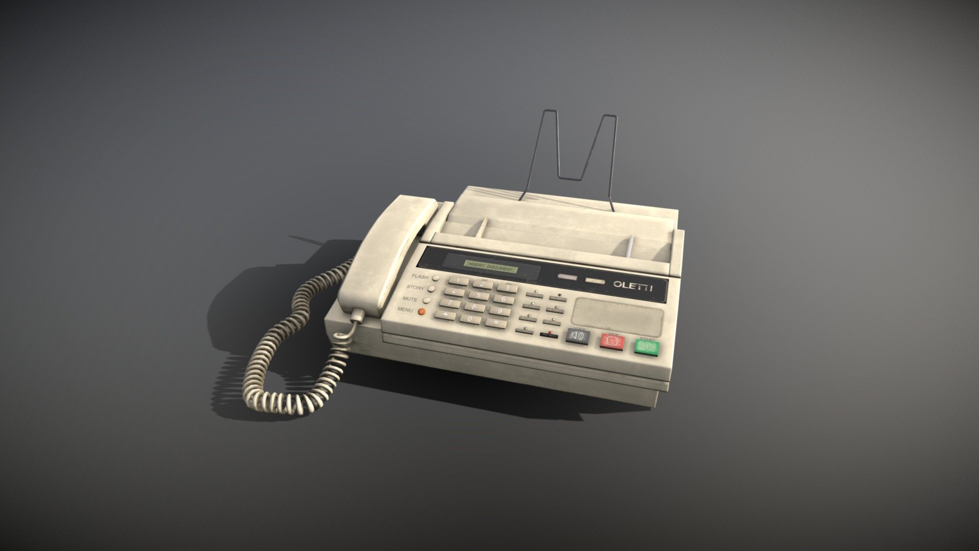fax - 3D model by Mario Schiano (@marioschiano) [6d83013] - Sketchfab