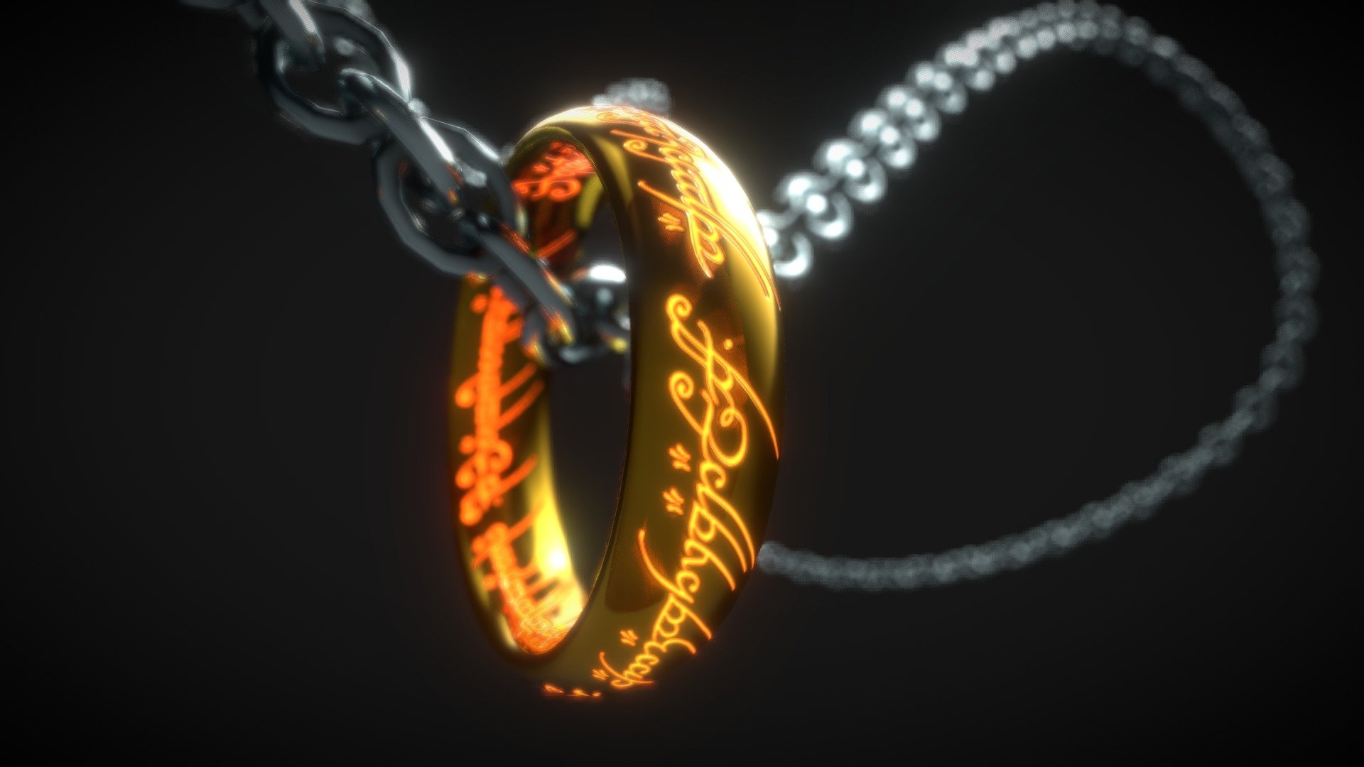 The One Ring - Lord Of The Rings - 3D model by Lorenzo Mugianesi ...