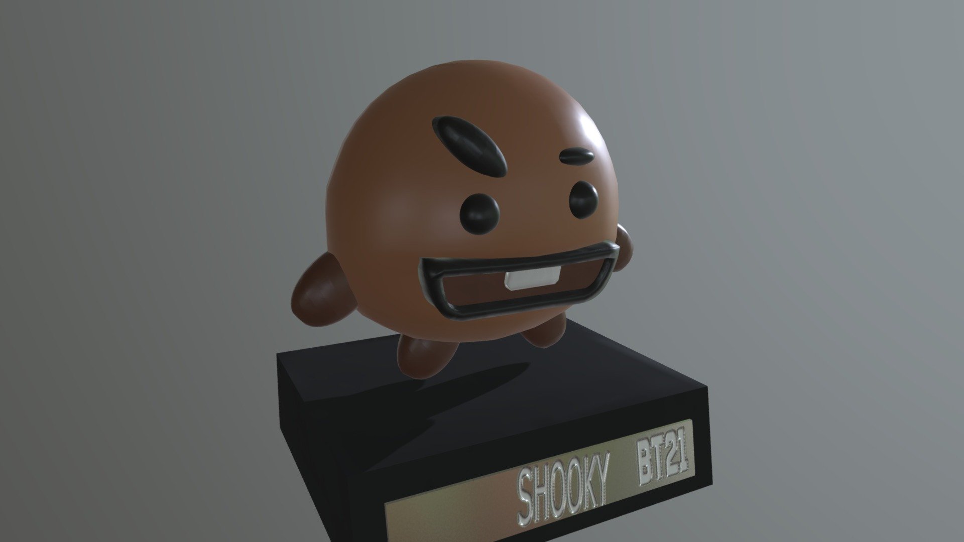 SHOOKY- BT21 - 3D model by rebeccafuller [6d851f9] - Sketchfab