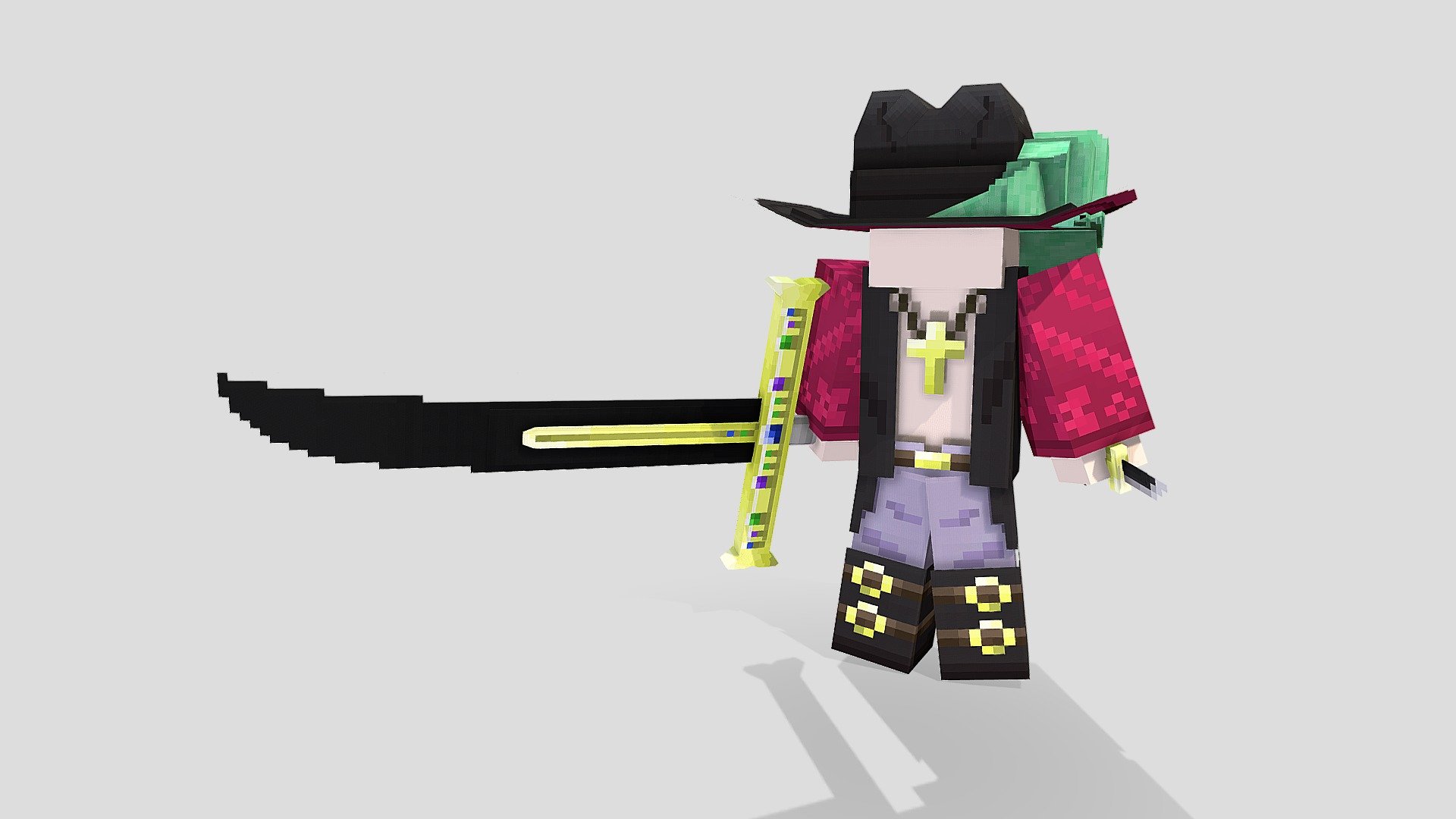 [ MC ] Mihawk Set - 3D model by iJUNE [6d886e6] - Sketchfab