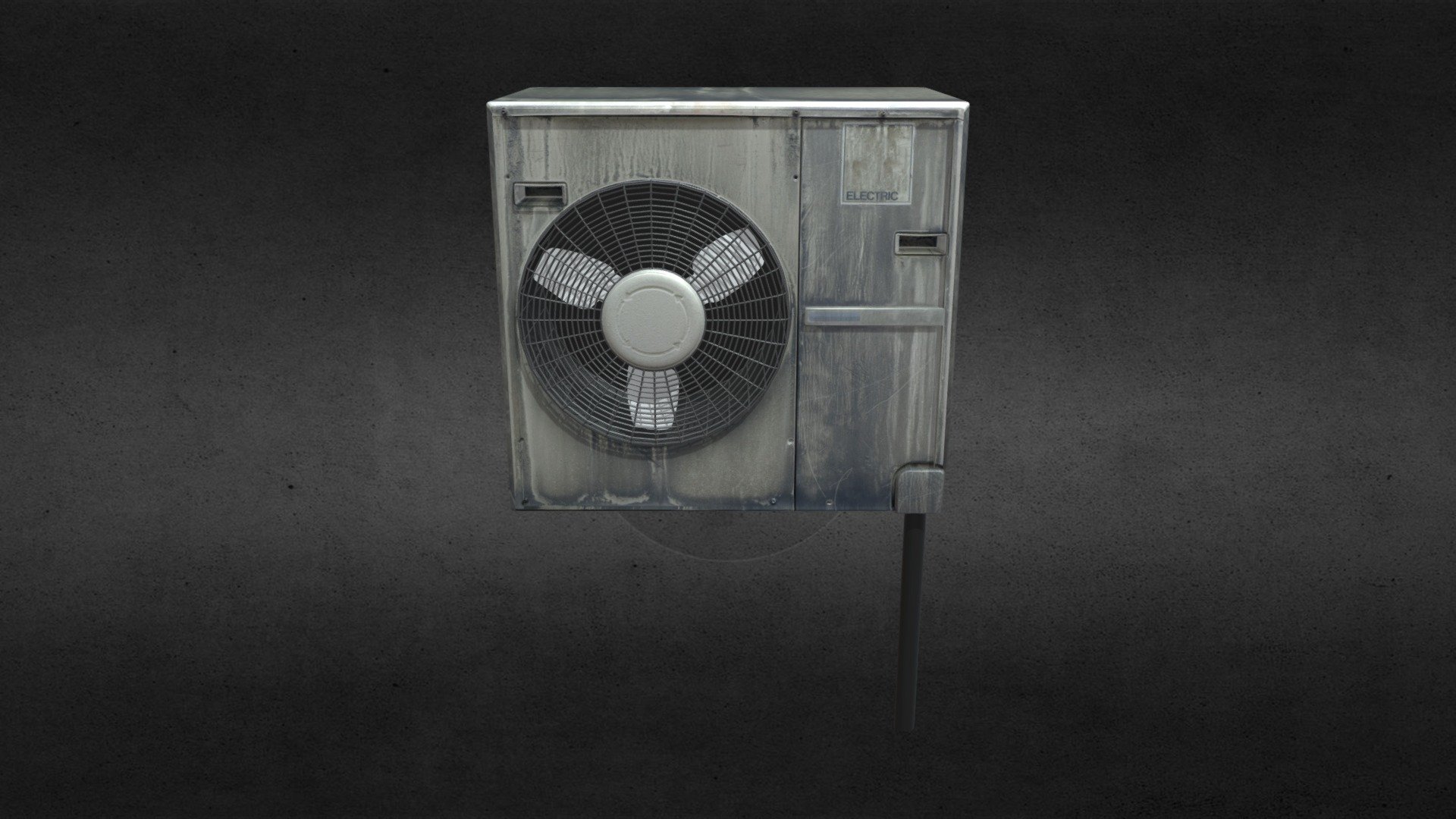 Low poly old air conditioner - 3D model by yosuhan [6d88dad] - Sketchfab