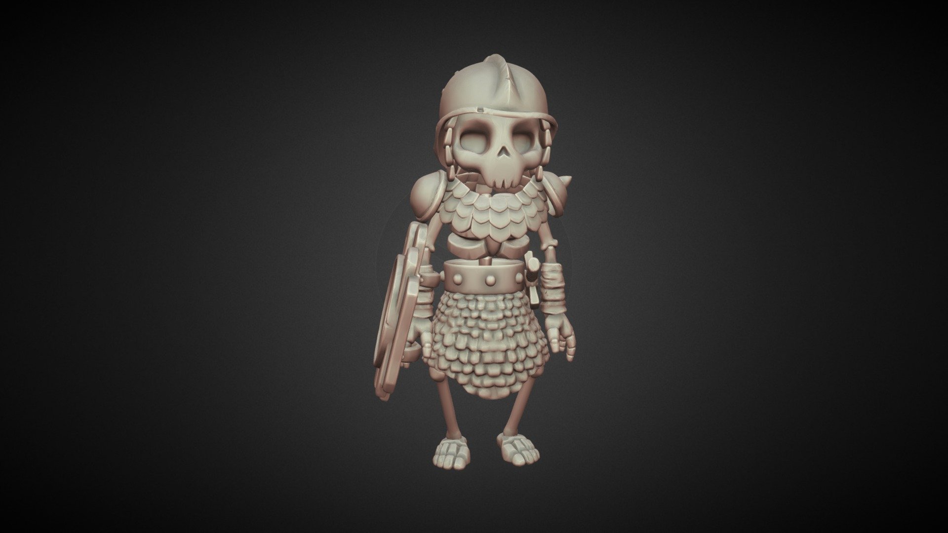 Skeleton Warrior - 3D model by kolossus [6d89232] - Sketchfab
