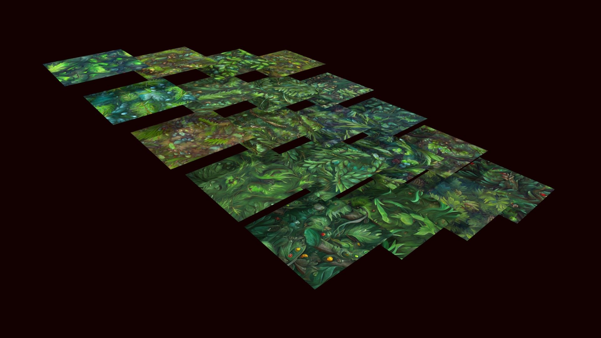 Grass: Pine Forest 20 TEXTURES (Handpainted) #1 - Buy Royalty Free 3D ...