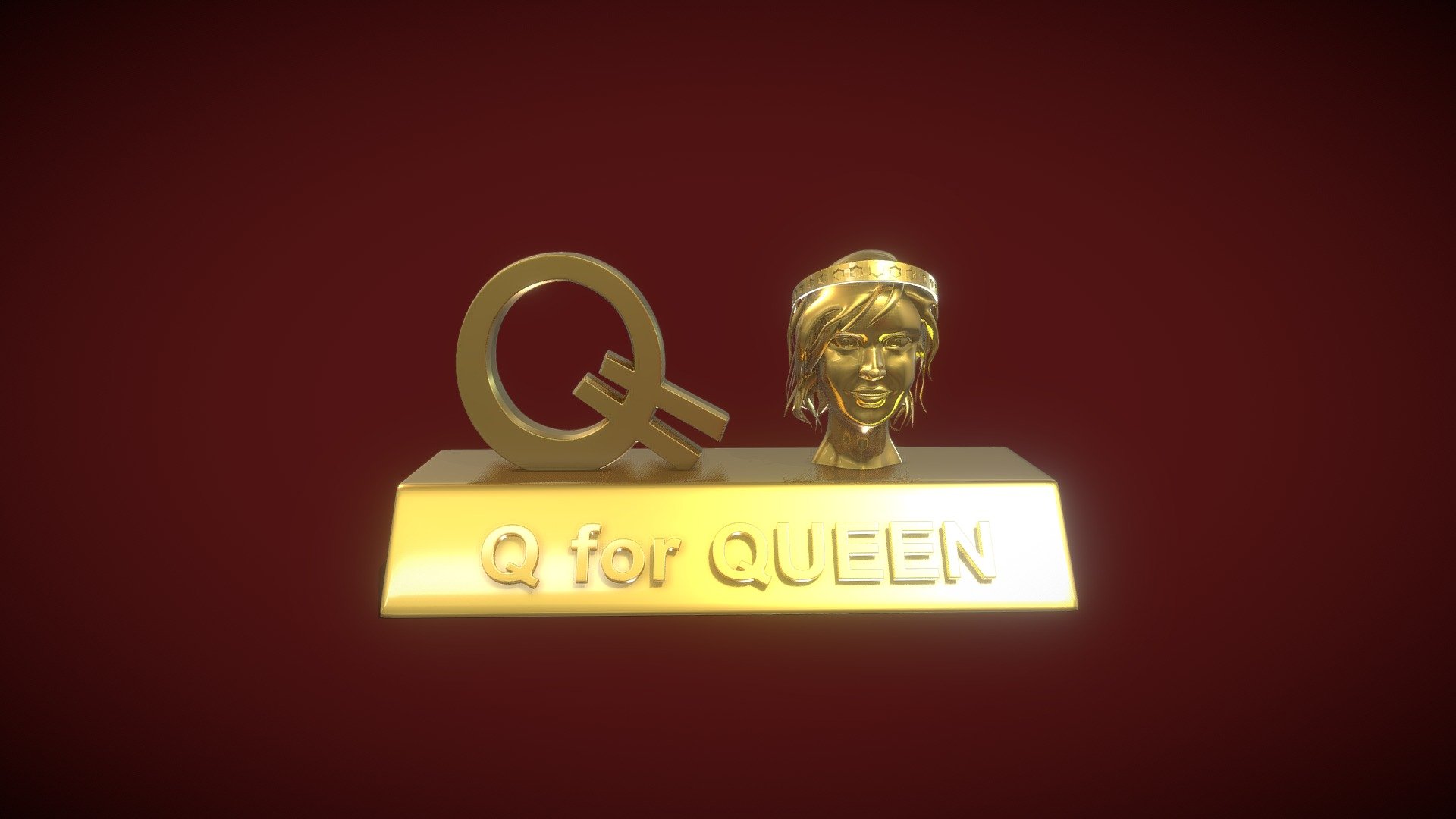 Q for Queen - Buy Royalty Free 3D model by Sandeep Choudhary ...
