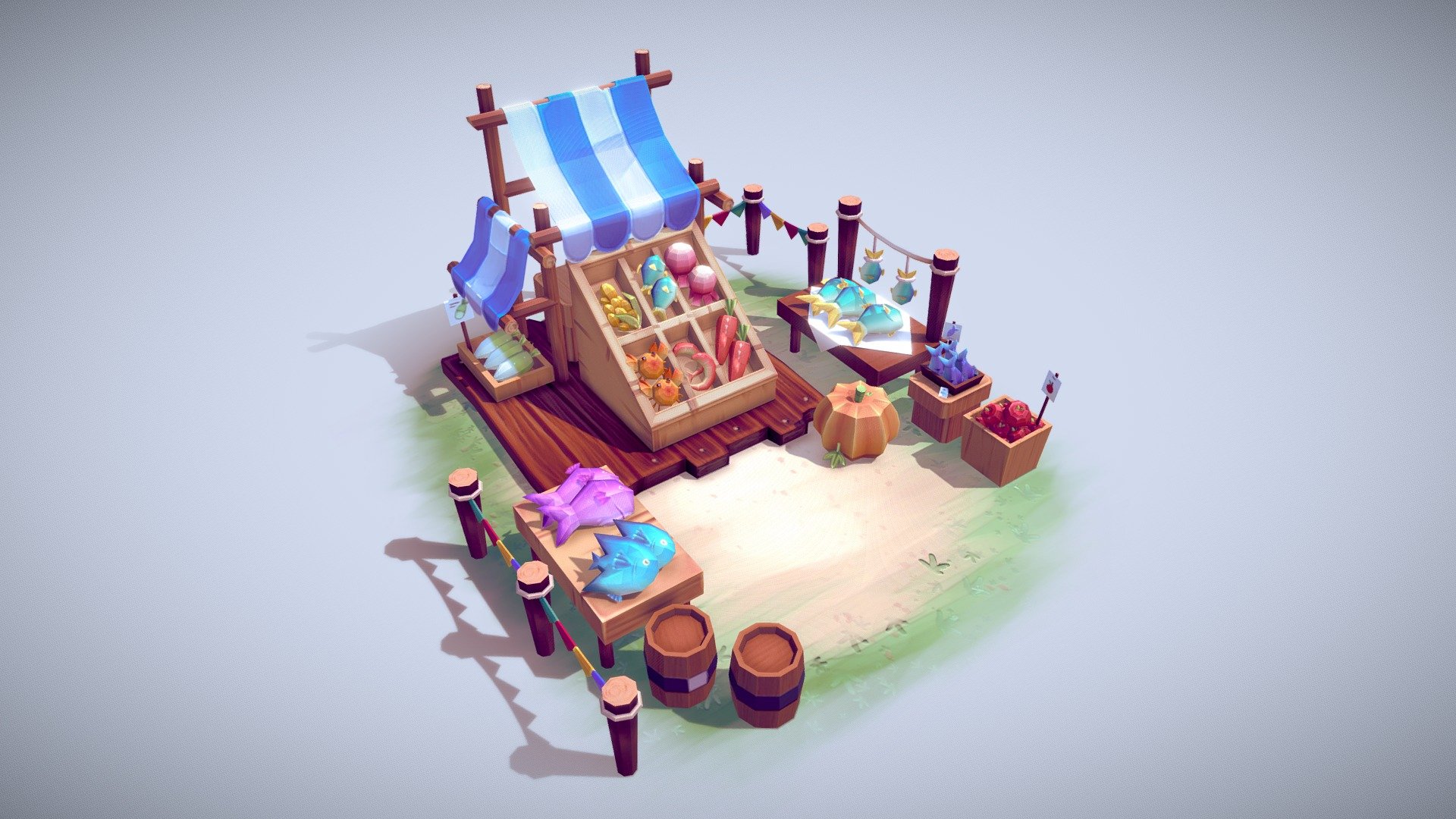 Market - 3D model by ifreelife (@ifreelife.) [6d8b713] - Sketchfab